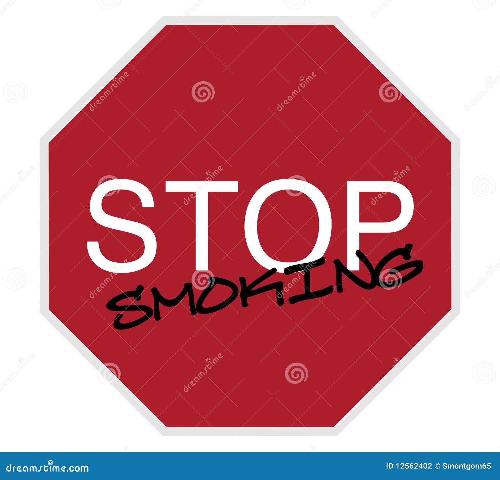 Stop sign - stop smoking stock illustration. Illustration of driving ...