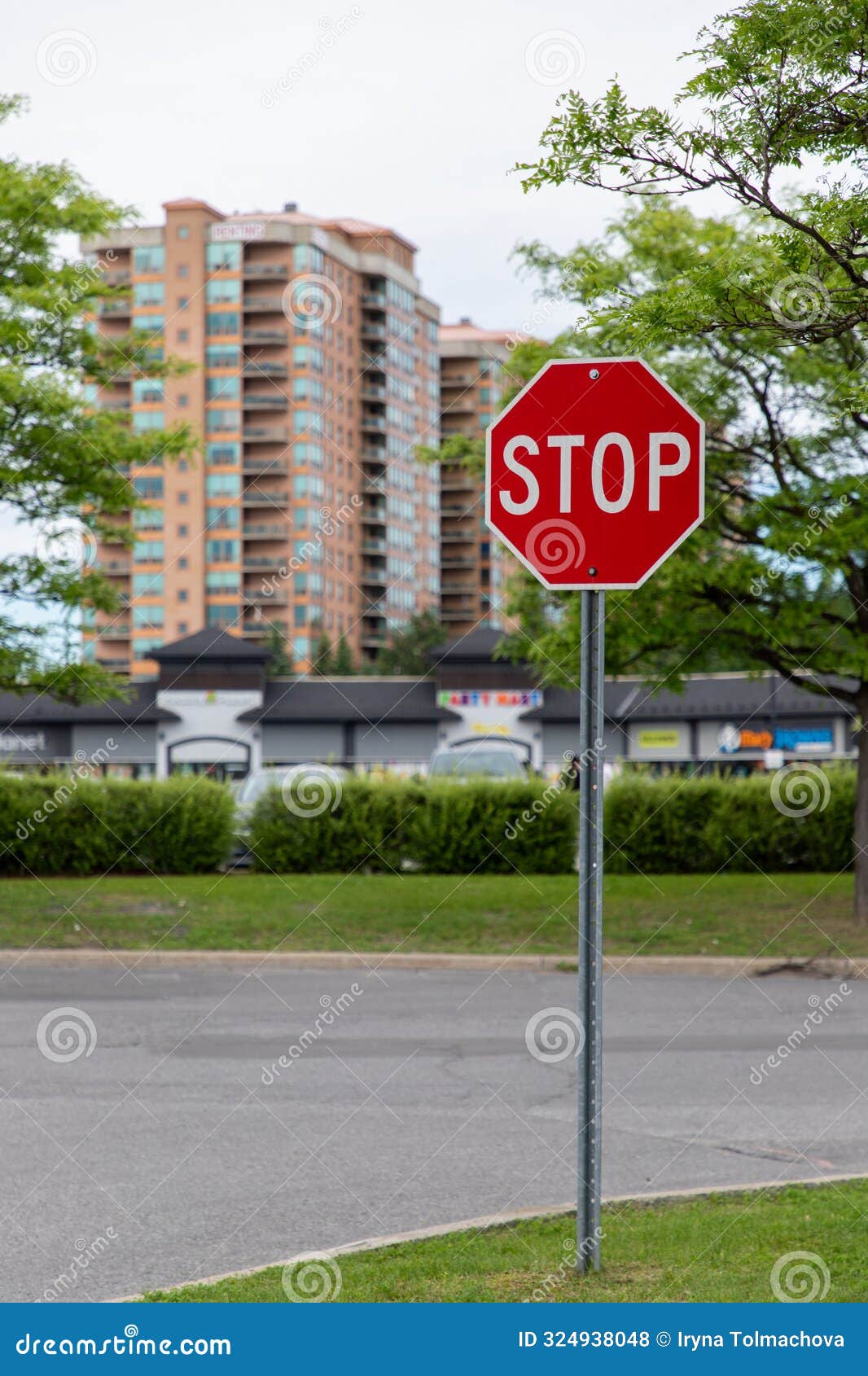 Stop Sign on the Street in Canada Editorial Stock Photo - Image of ...