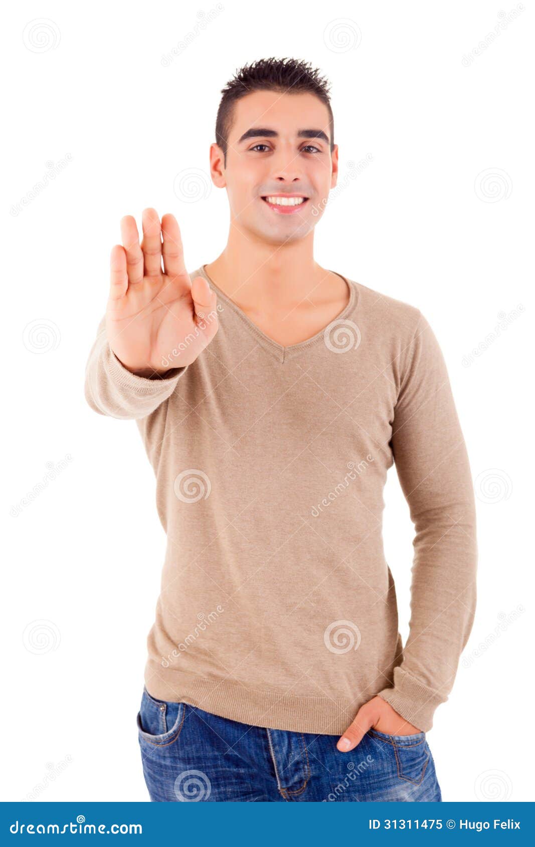 Stop Sign stock image. Image of front, person, adult - 31311475