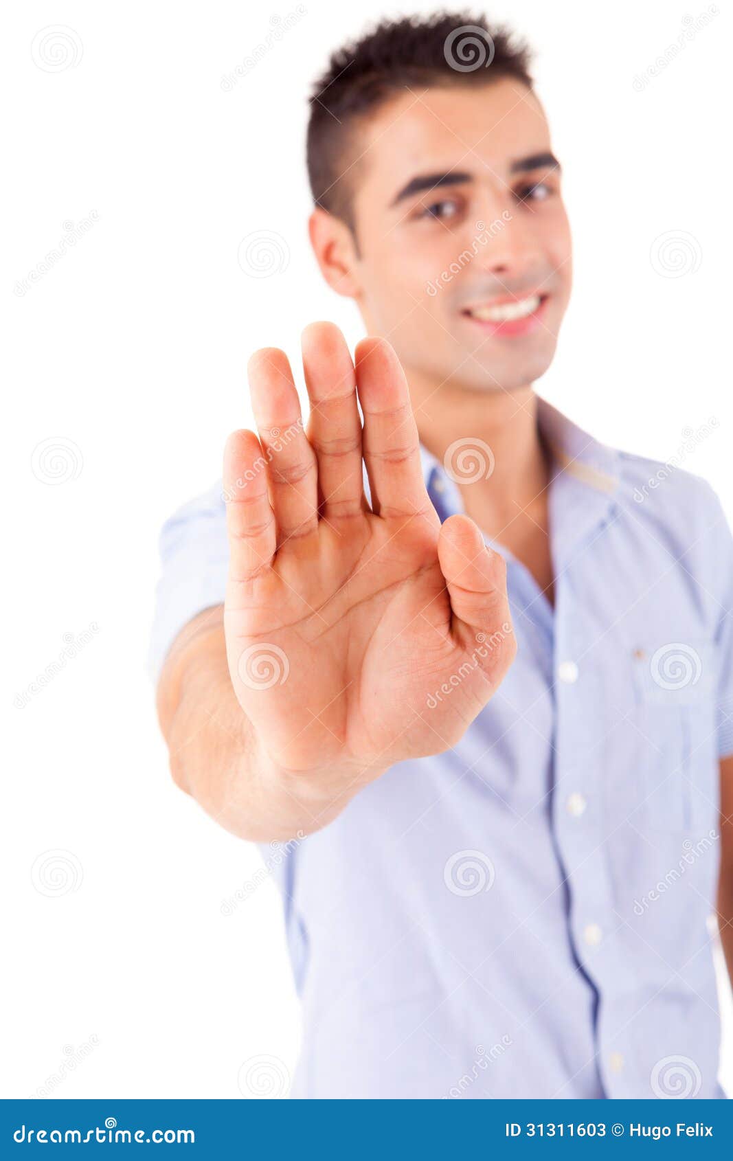 Stop Sign stock image. Image of latin, head, handsome - 31311603