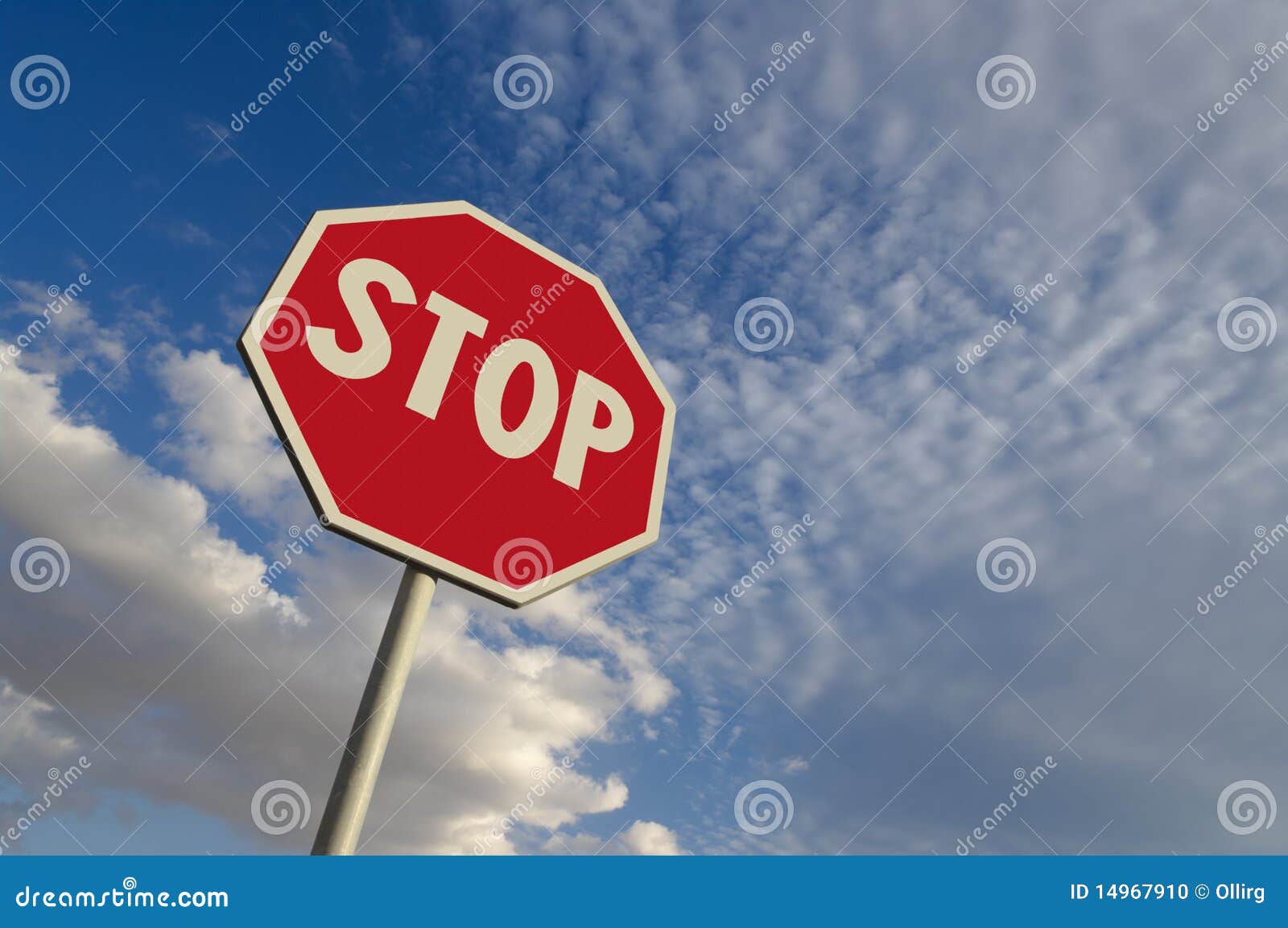 Stop Sign Texture Perfect stock photo. Image of cloudy - 14967910