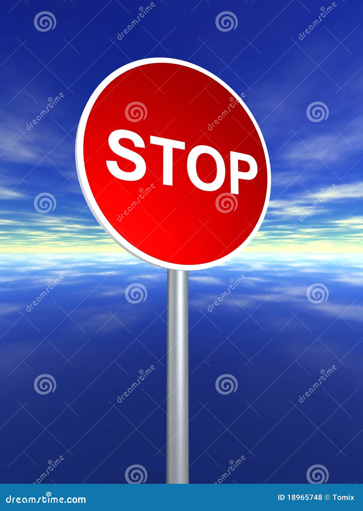 Stop sign for traffic stock illustration. Illustration of decide - 18965748