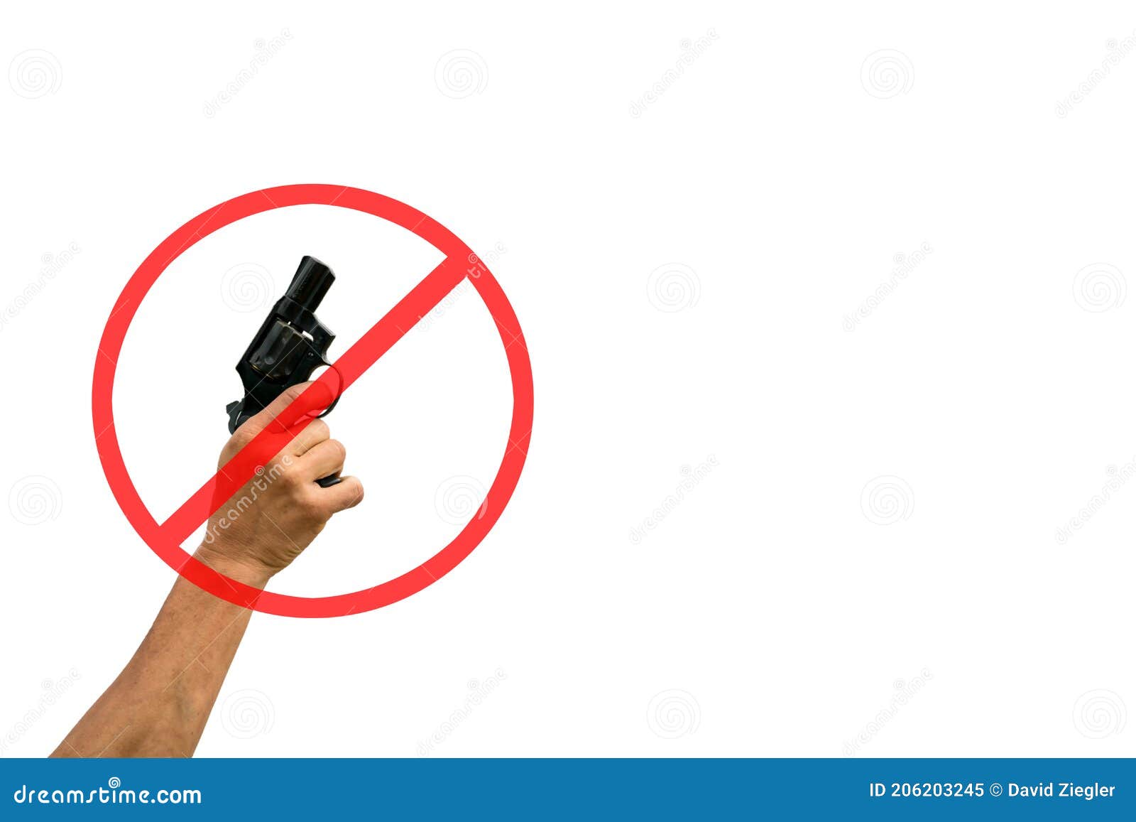 Stop Sign for Using Weapons Stock Image - Image of criminal, crime ...