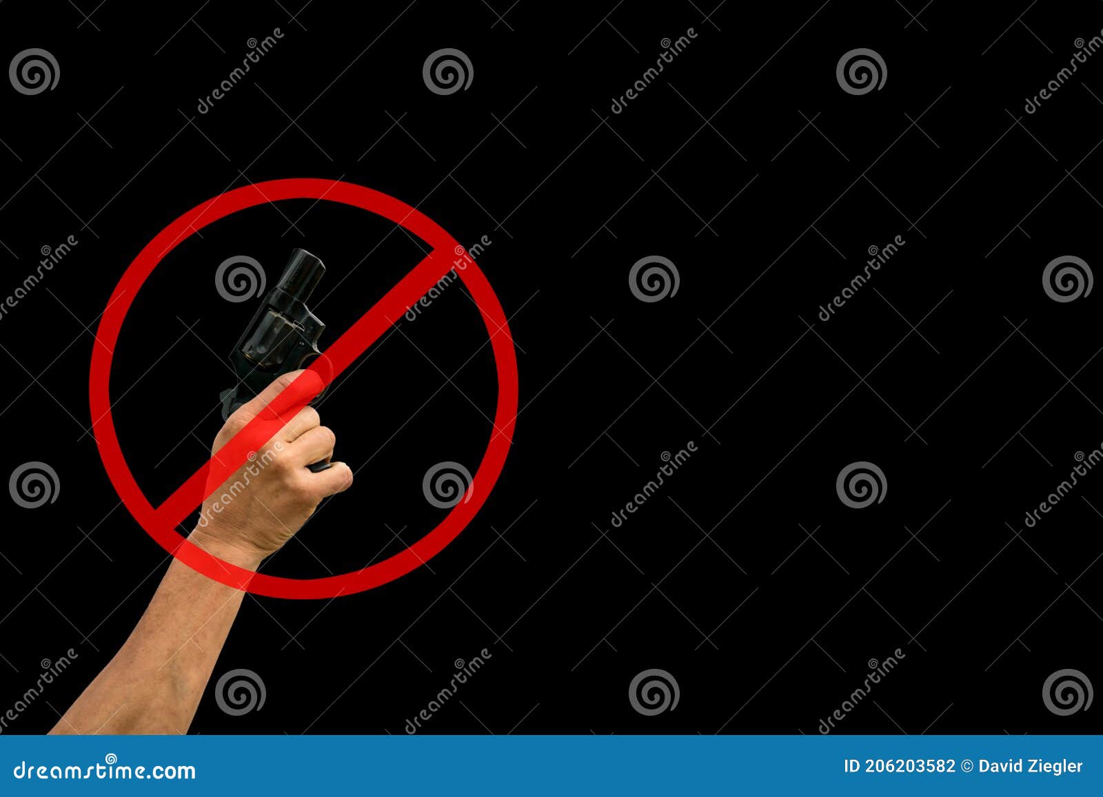 Stop Sign for Using Weapons Stock Photo - Image of restriction, copy ...
