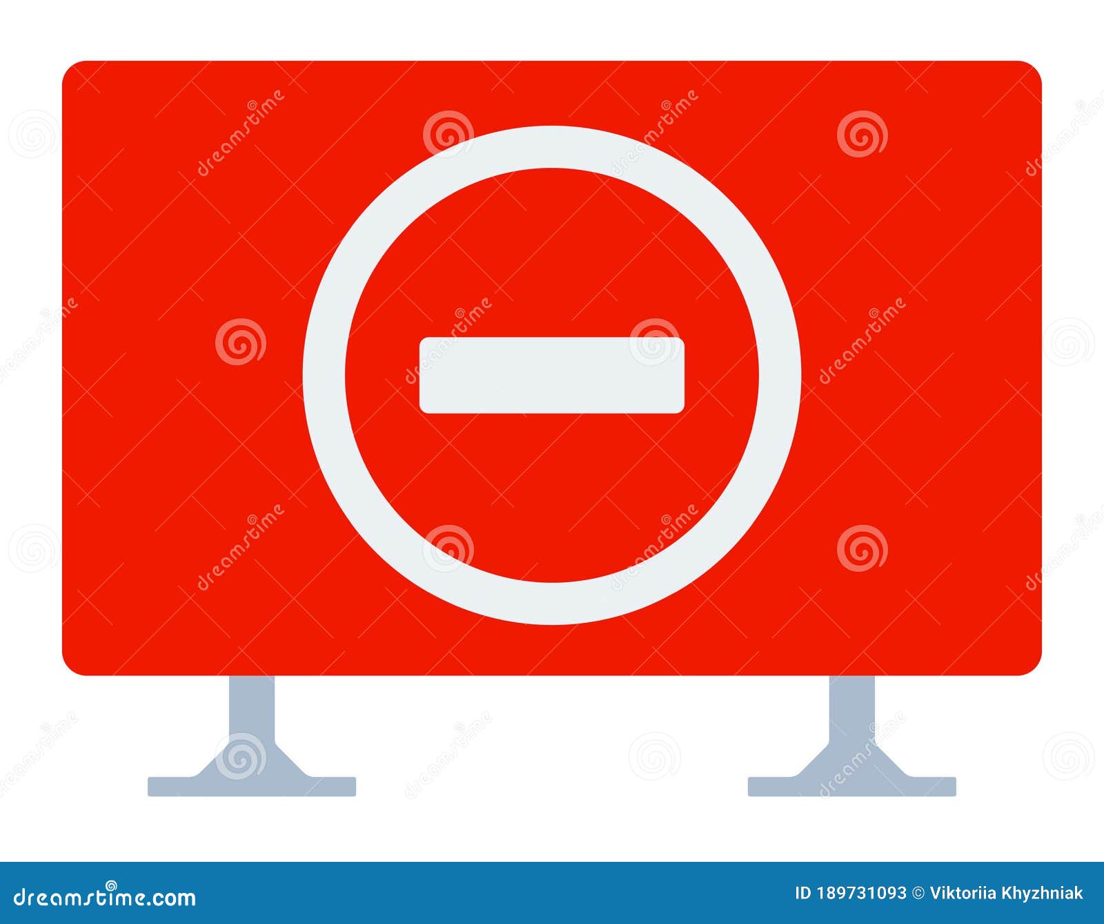 Stop Sign Vector Icon Flat Isolated Stock Illustration - Illustration ...