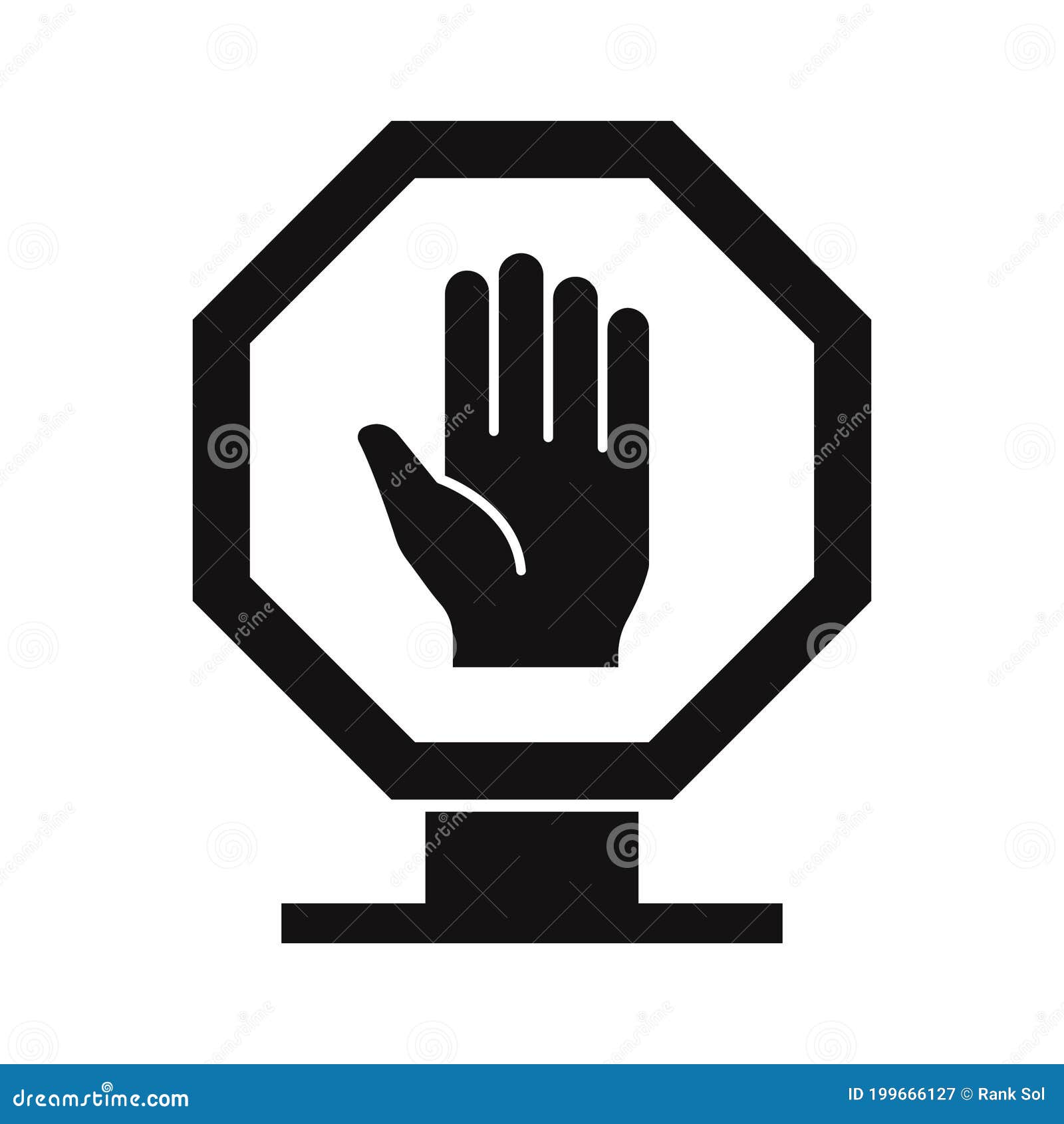 Stop Sign Vector Icon Which Can Easily Modify or Edit Stock Vector ...