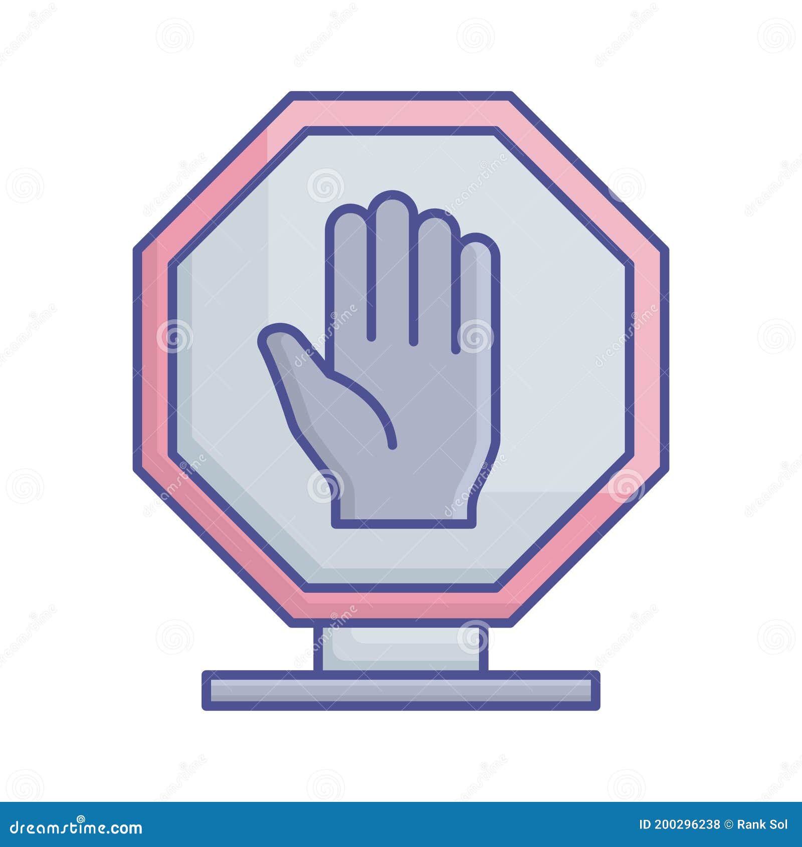 Stop Sign Vector Icon Which Can Easily Modify or Edit Stock Vector ...