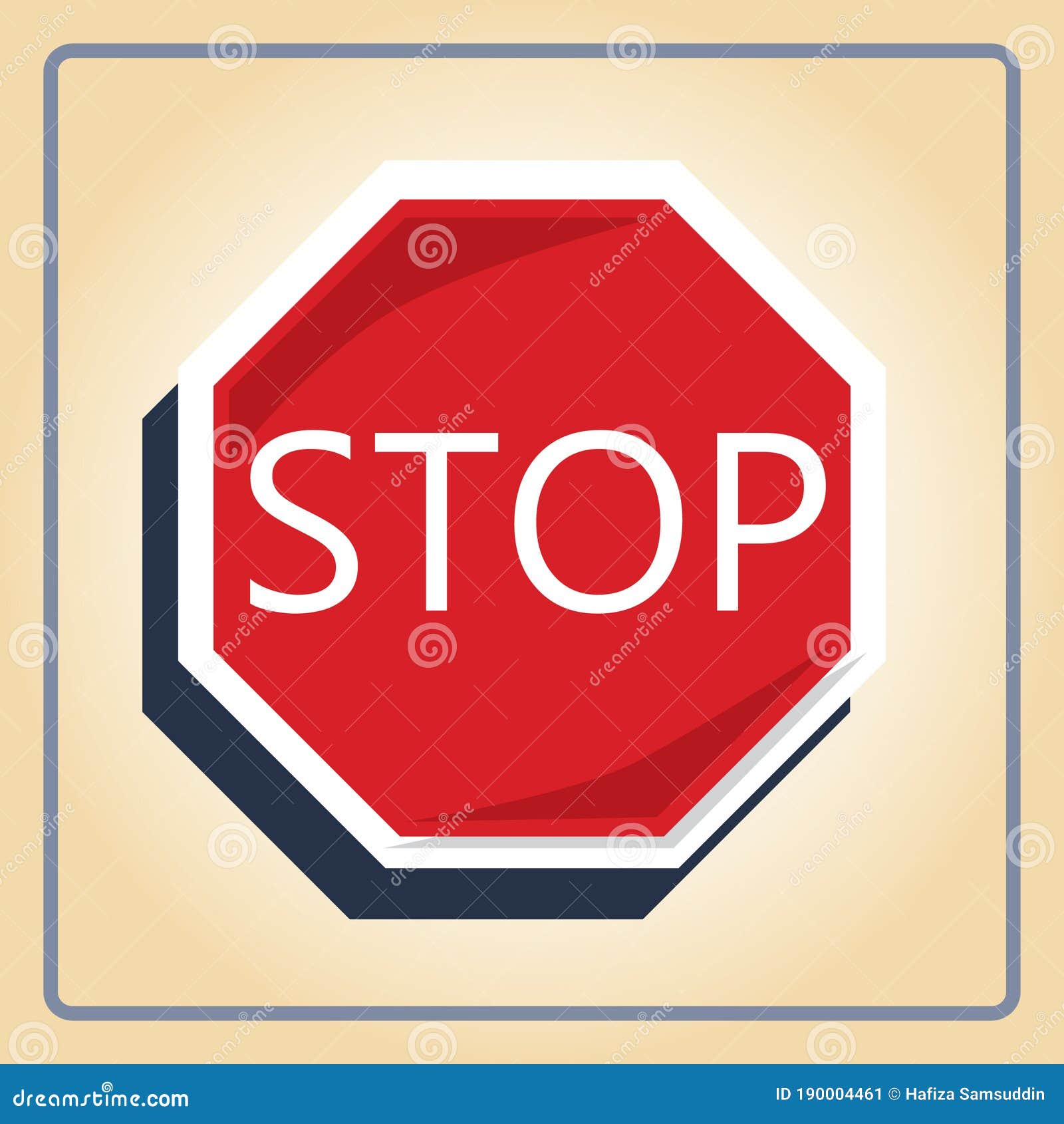 Stop Sign. Vector Illustration Decorative Design Stock Vector ...