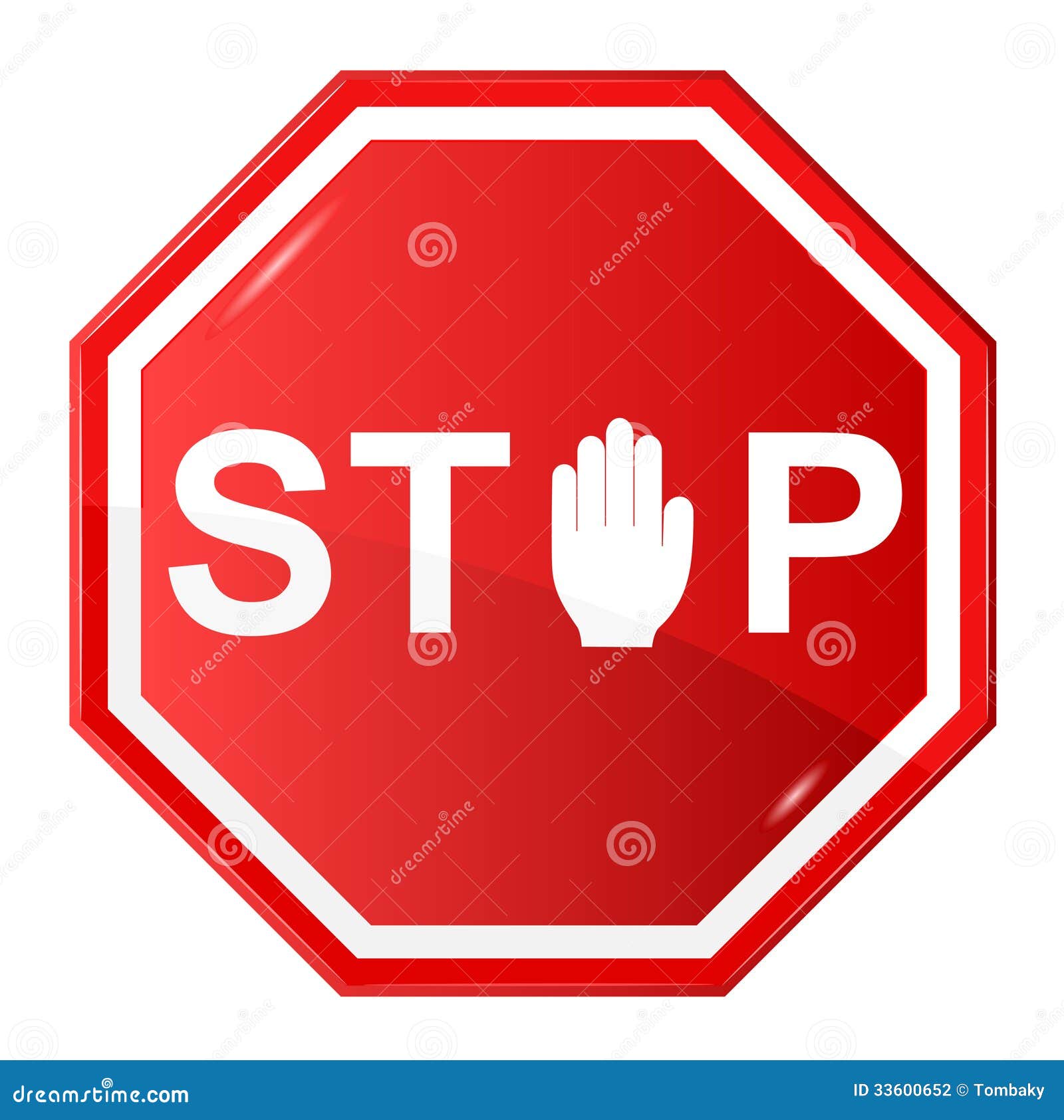Stop Sign stock vector. Illustration of icon, safety - 33600652