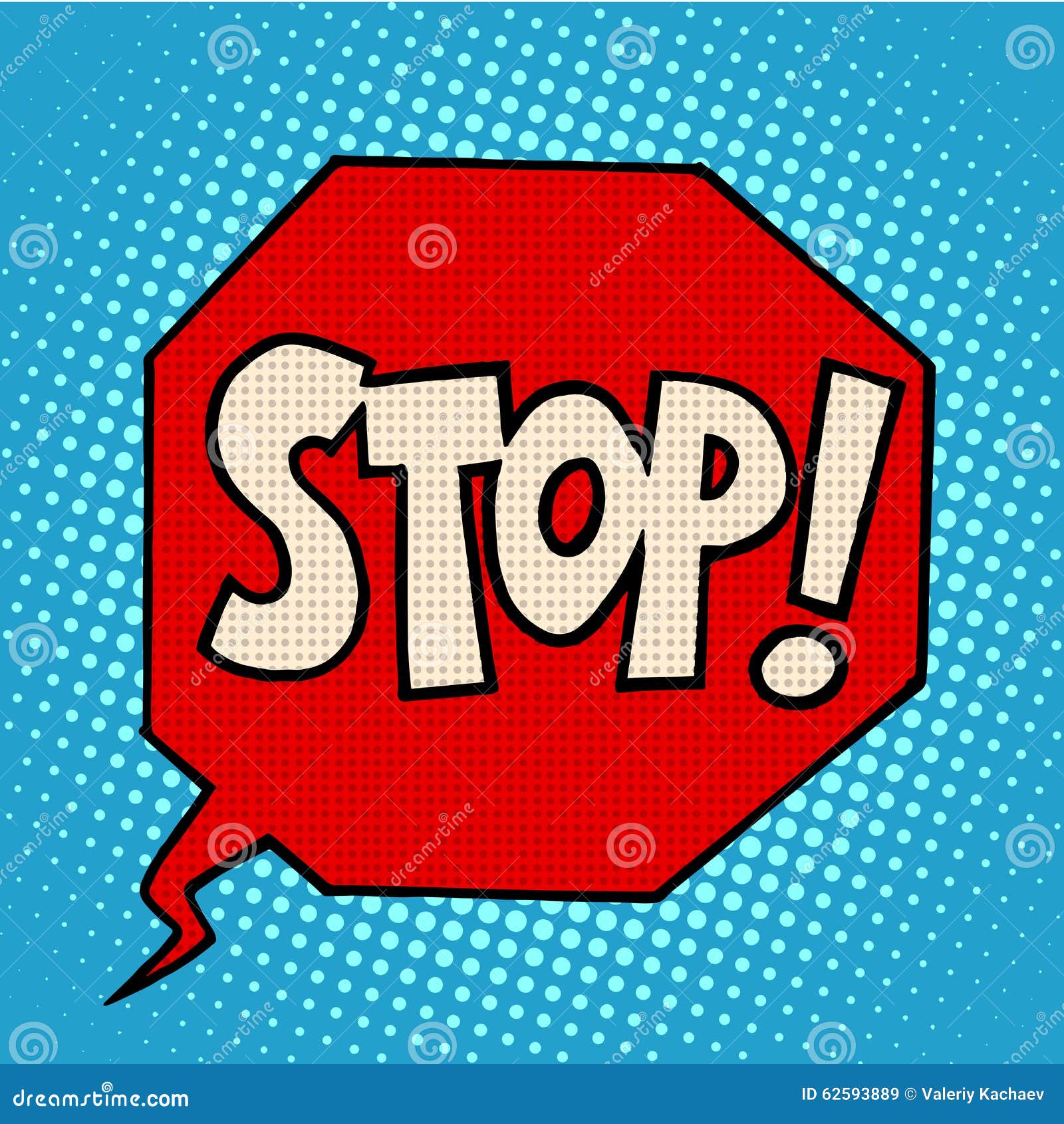 Stop sign warning symbol stock vector. Illustration of sign - 62593889