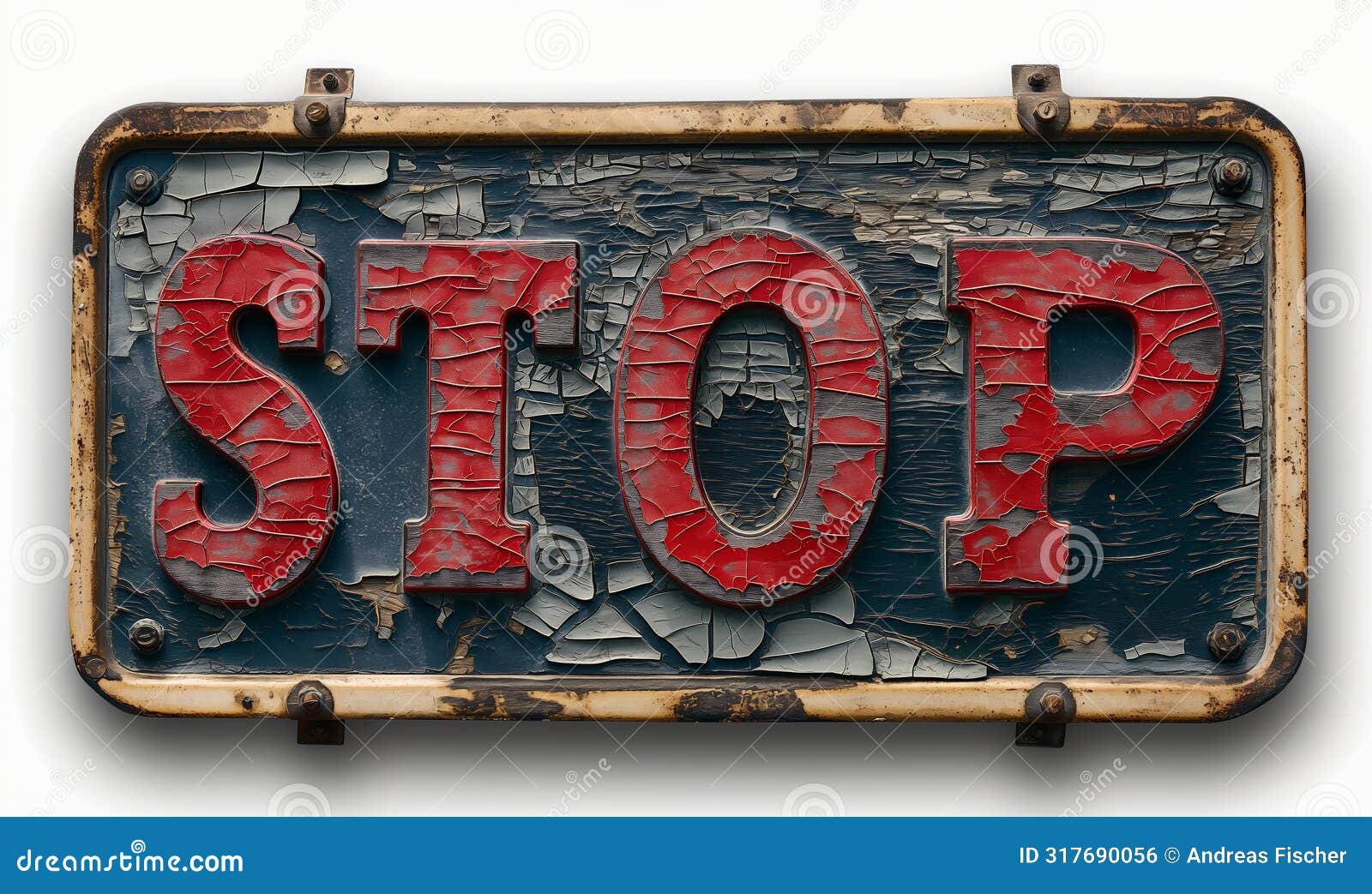 Stop Sign on a White Background. Stock Photo - Image of control ...
