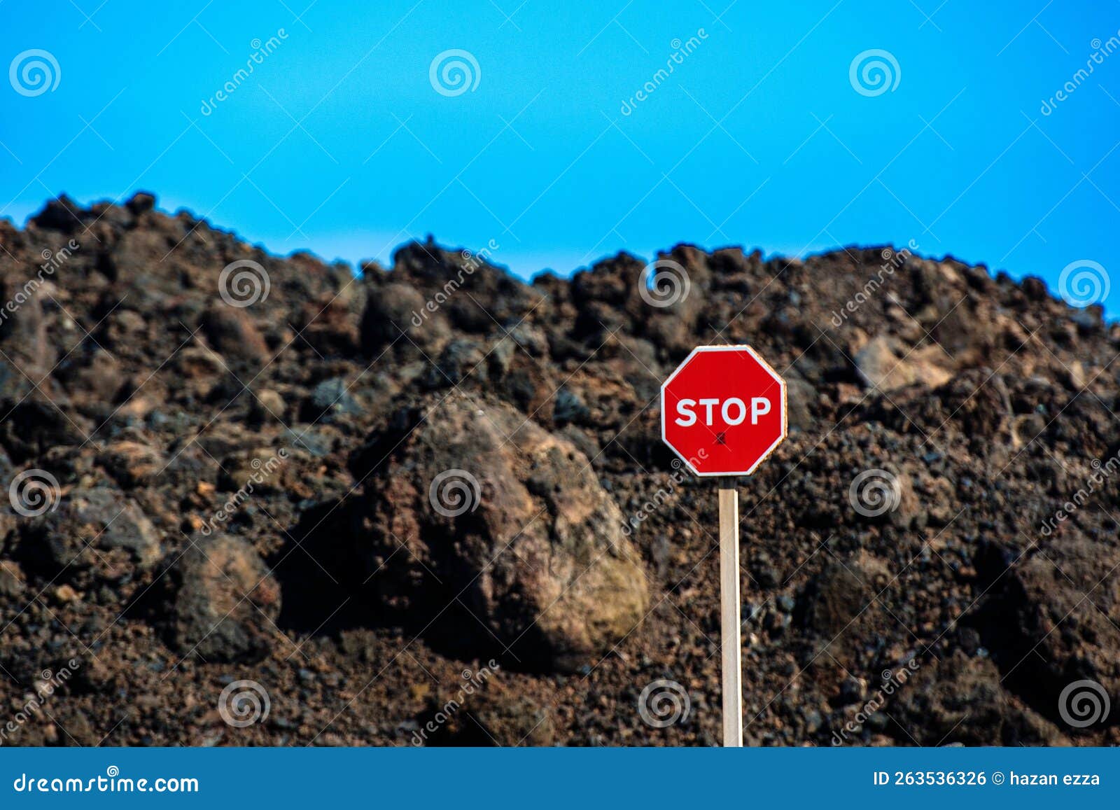 Stop Sign in the Wilderness Rocky Mountain Stock Photo - Image of ...