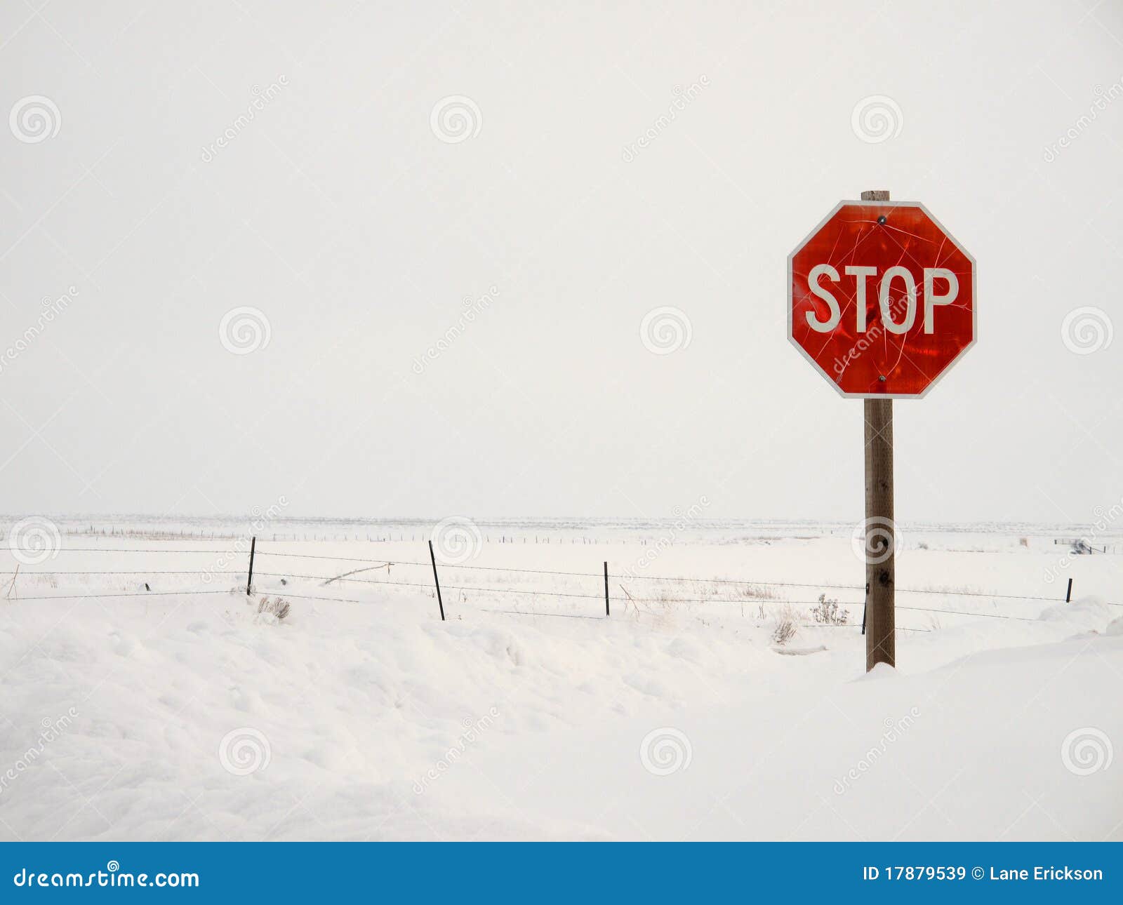 Stop Sign in Winter stock image. Image of dangerous, sign - 17879539