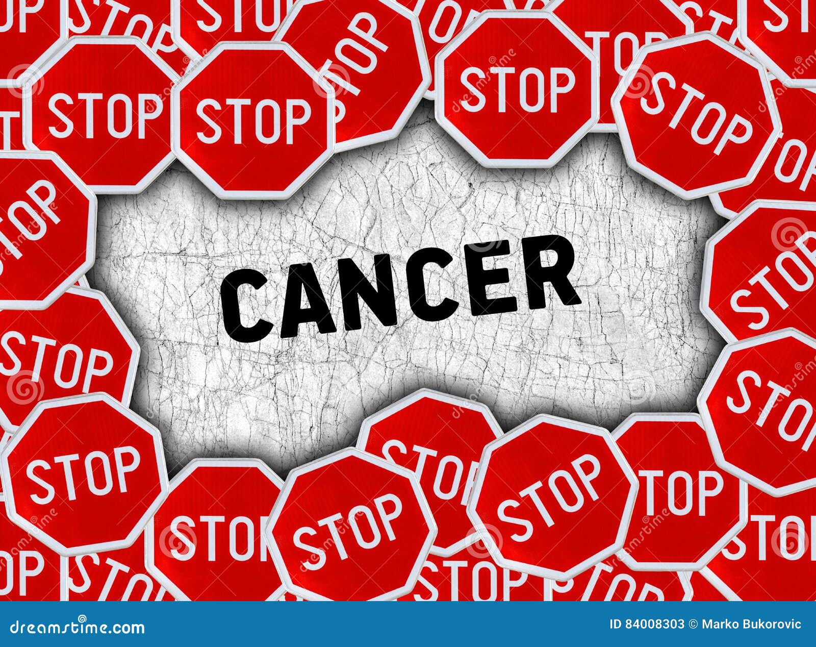 Stop sign and word cancer stock image. Image of caucasian - 84008303