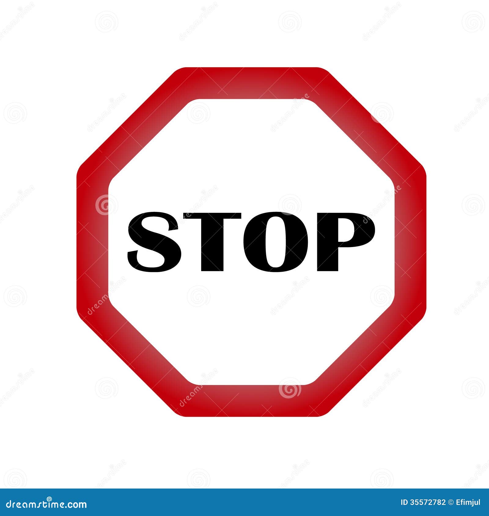 Stop sign stock illustration. Illustration of single - 35572782