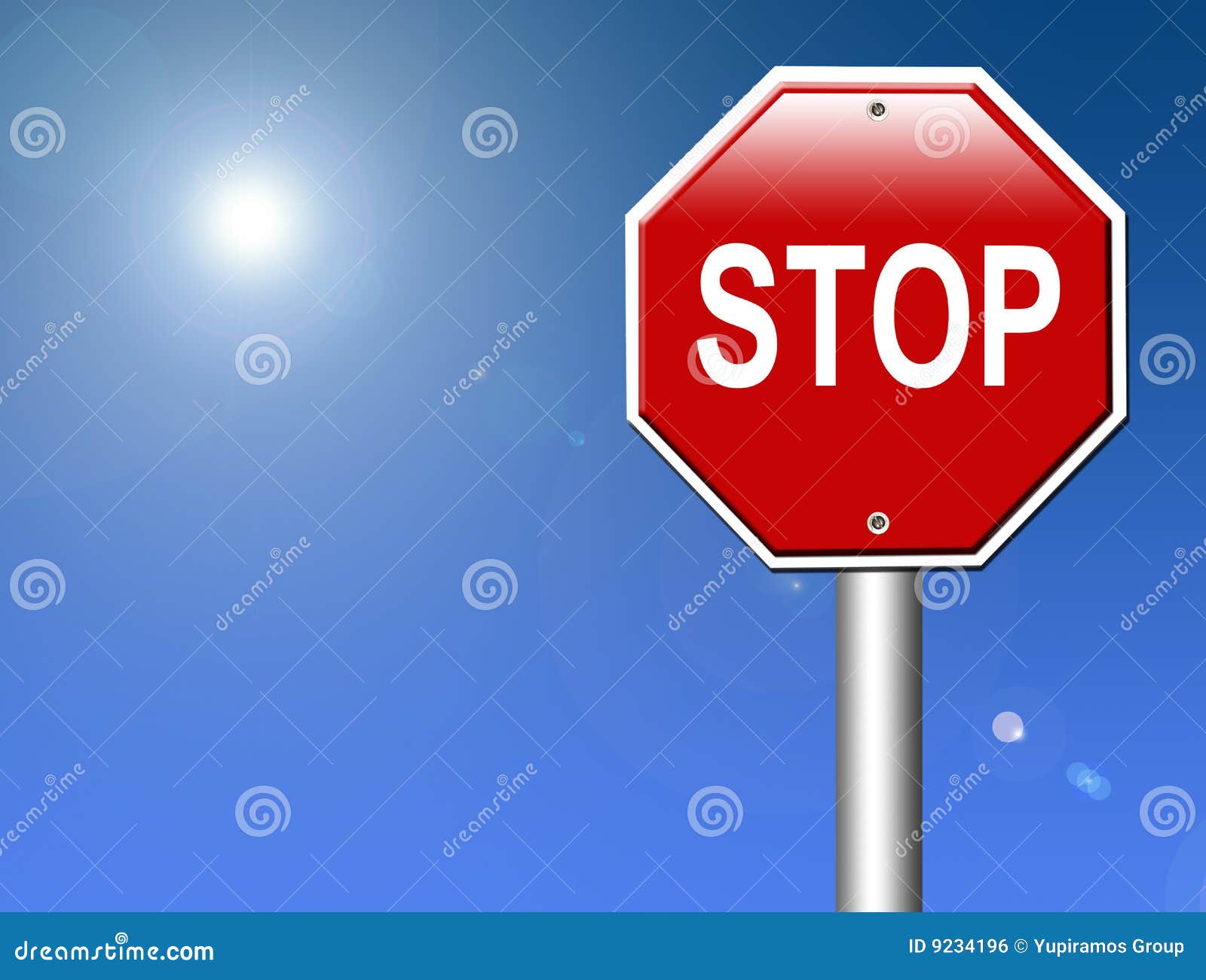 STOP! No Signal Sign. VECTOR. The Icon With A Red Sign On A White ...