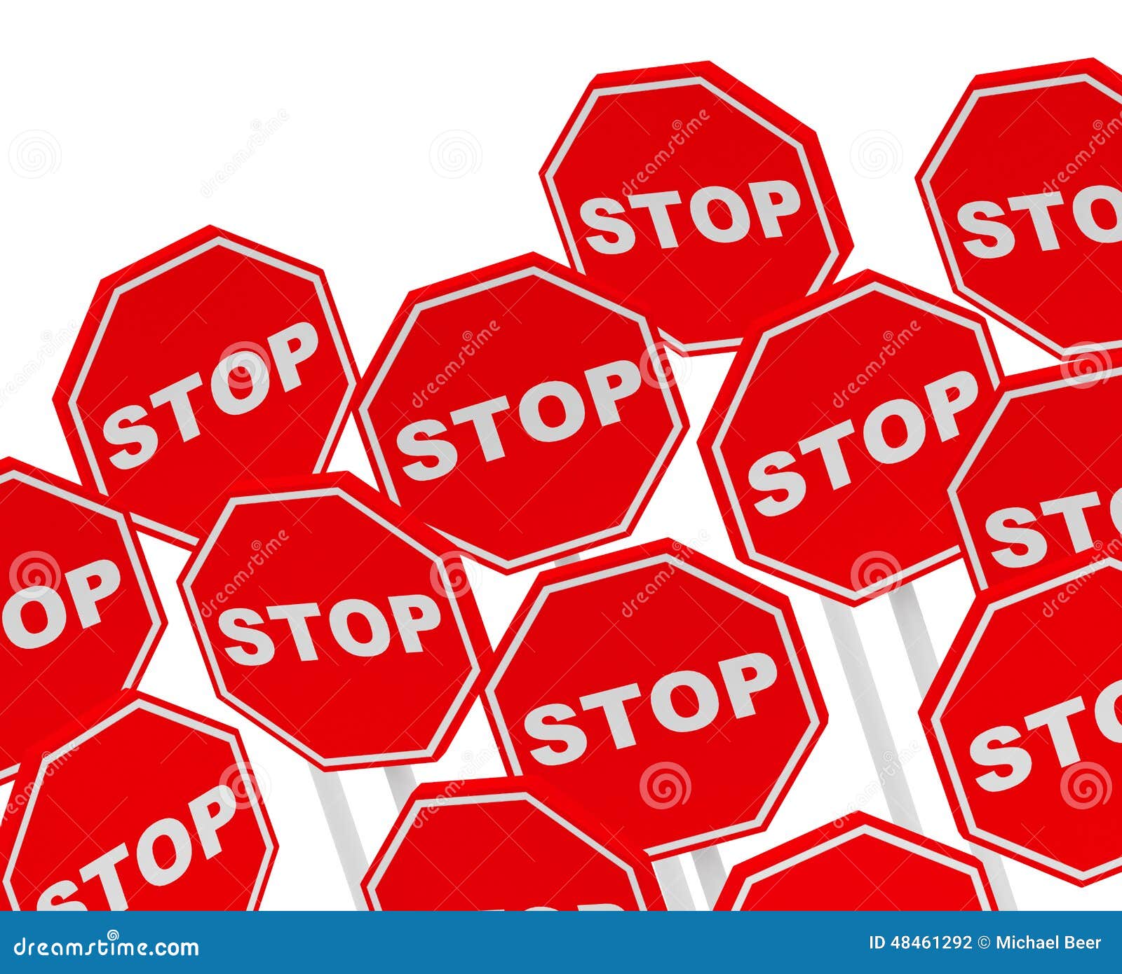 The stop signs stock illustration. Illustration of object - 48461292