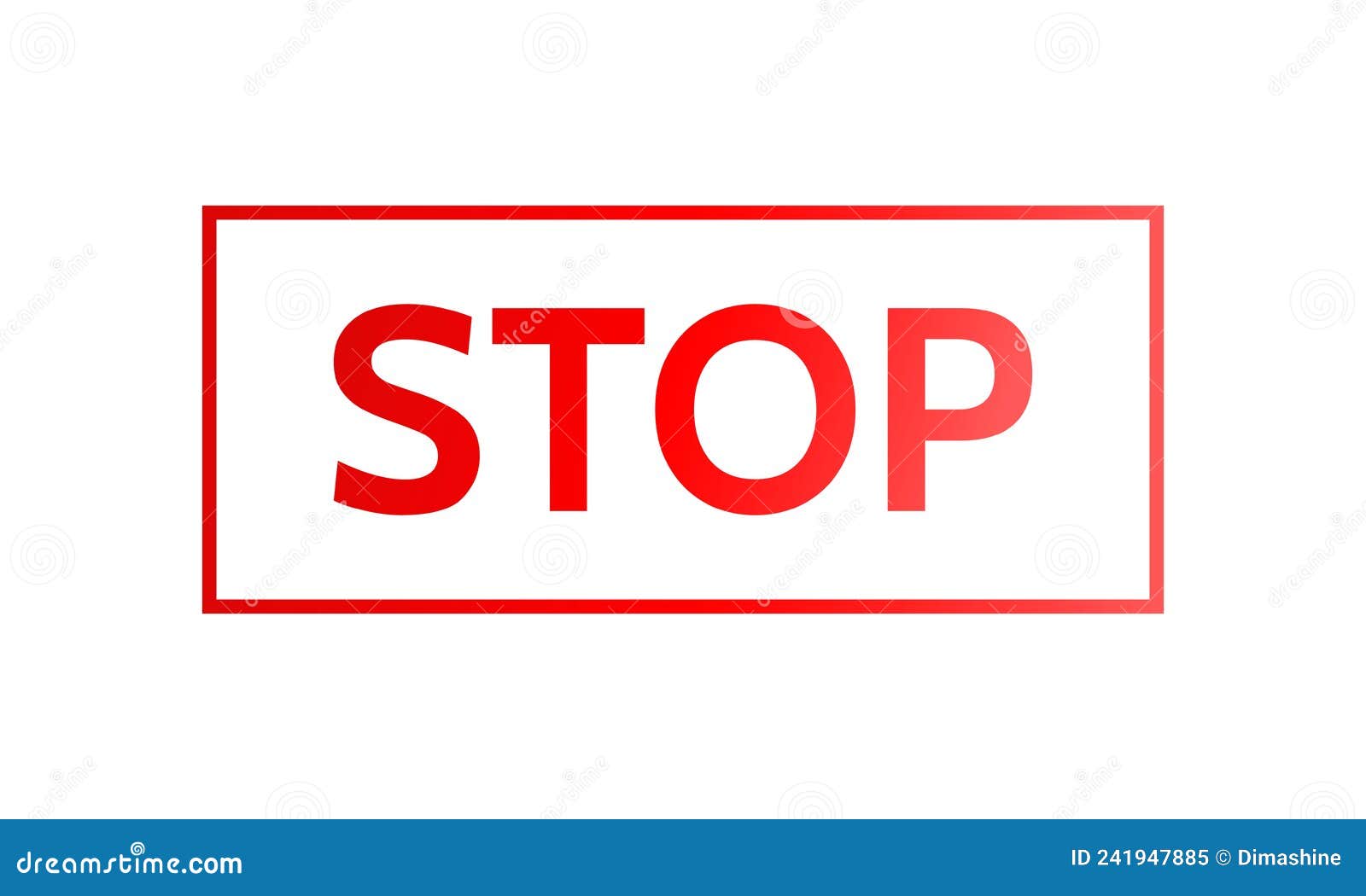 Stop Simple Red Stop Symbol or Icon Vector Illustration Stock Vector ...