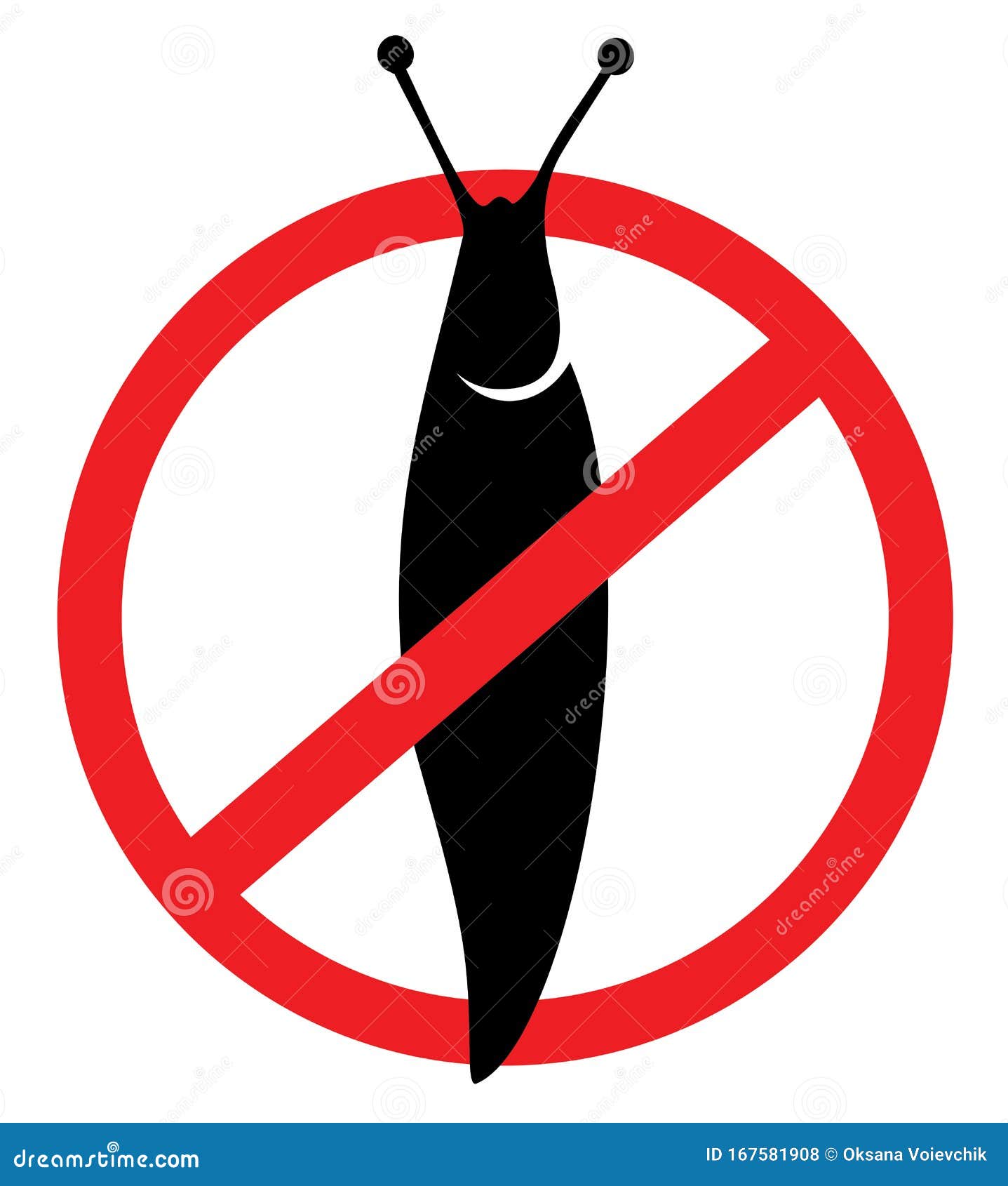 Anti Slug Symbol Vector Illustration Stock Vector - Illustration of ...