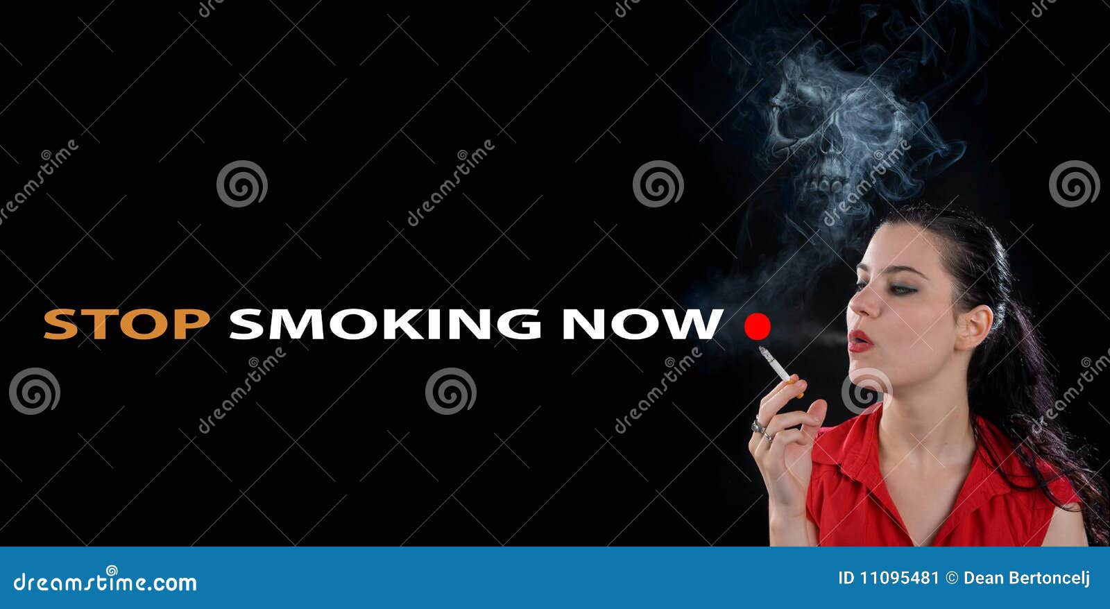 Stop smoking stock image. Image of woman, smoking, protest - 11095481