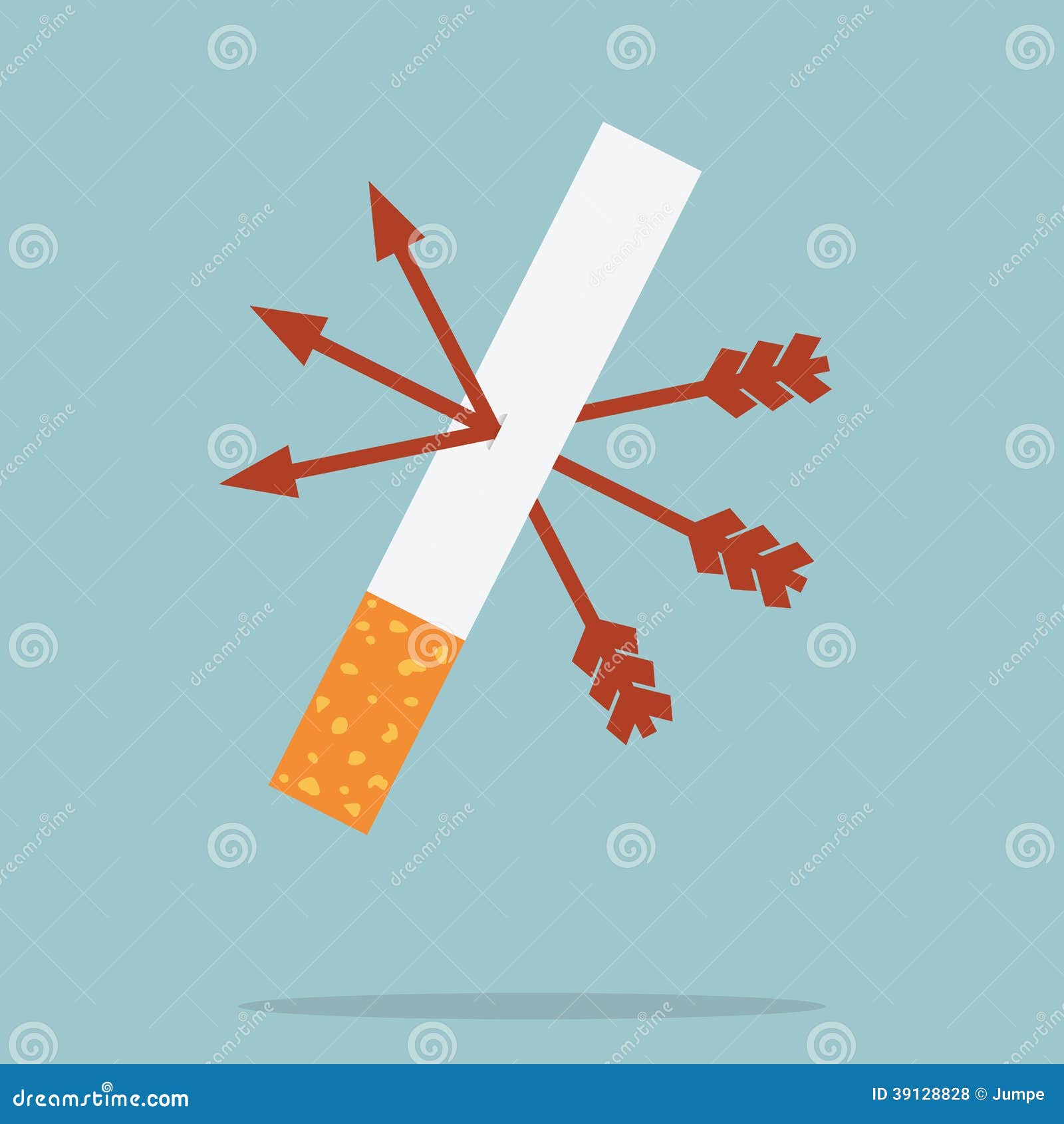 Stop Smoking stock vector. Illustration of heart, cancer - 39128828