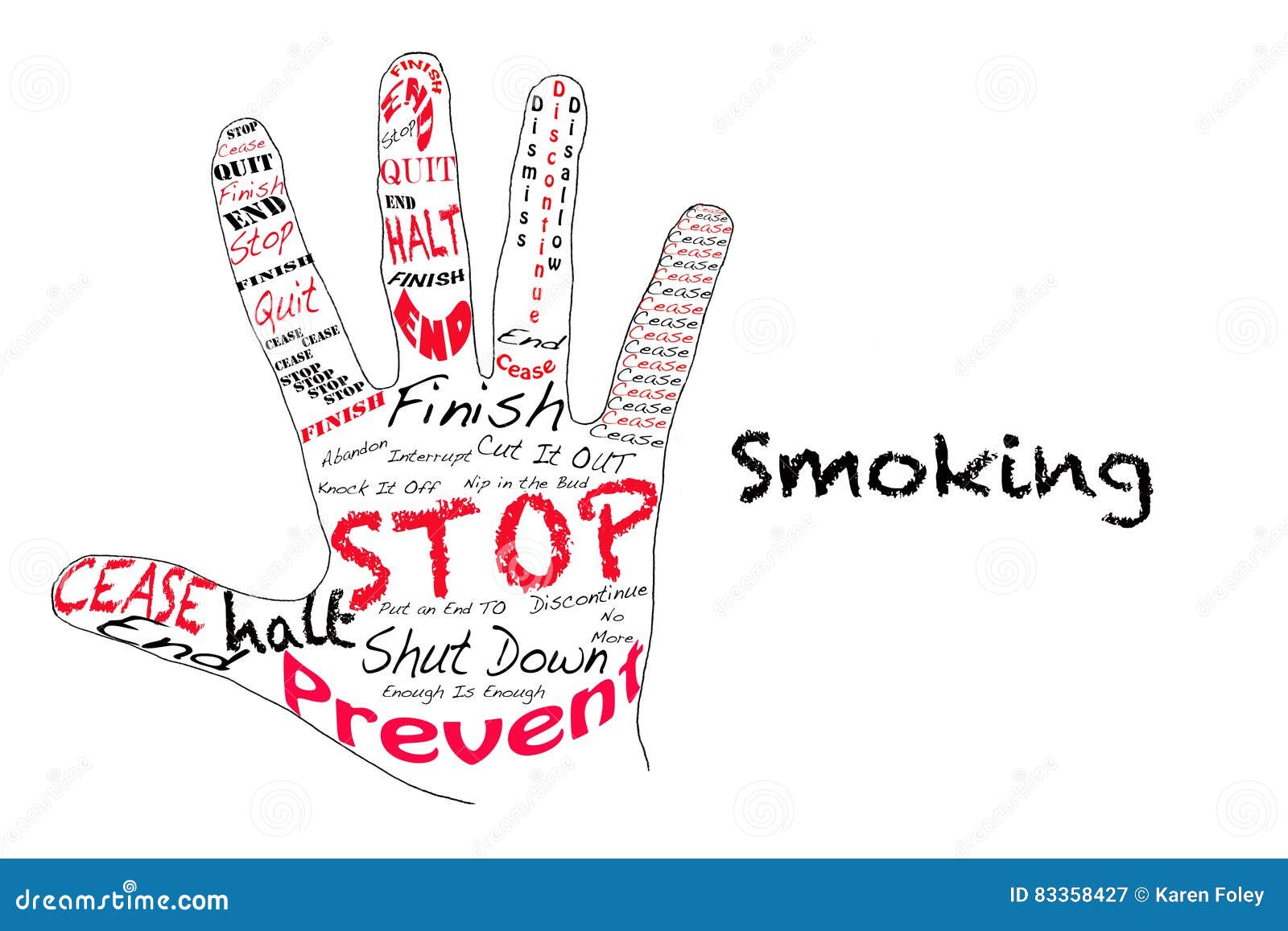 Stop Smoking stock illustration. Illustration of dismiss - 83358427