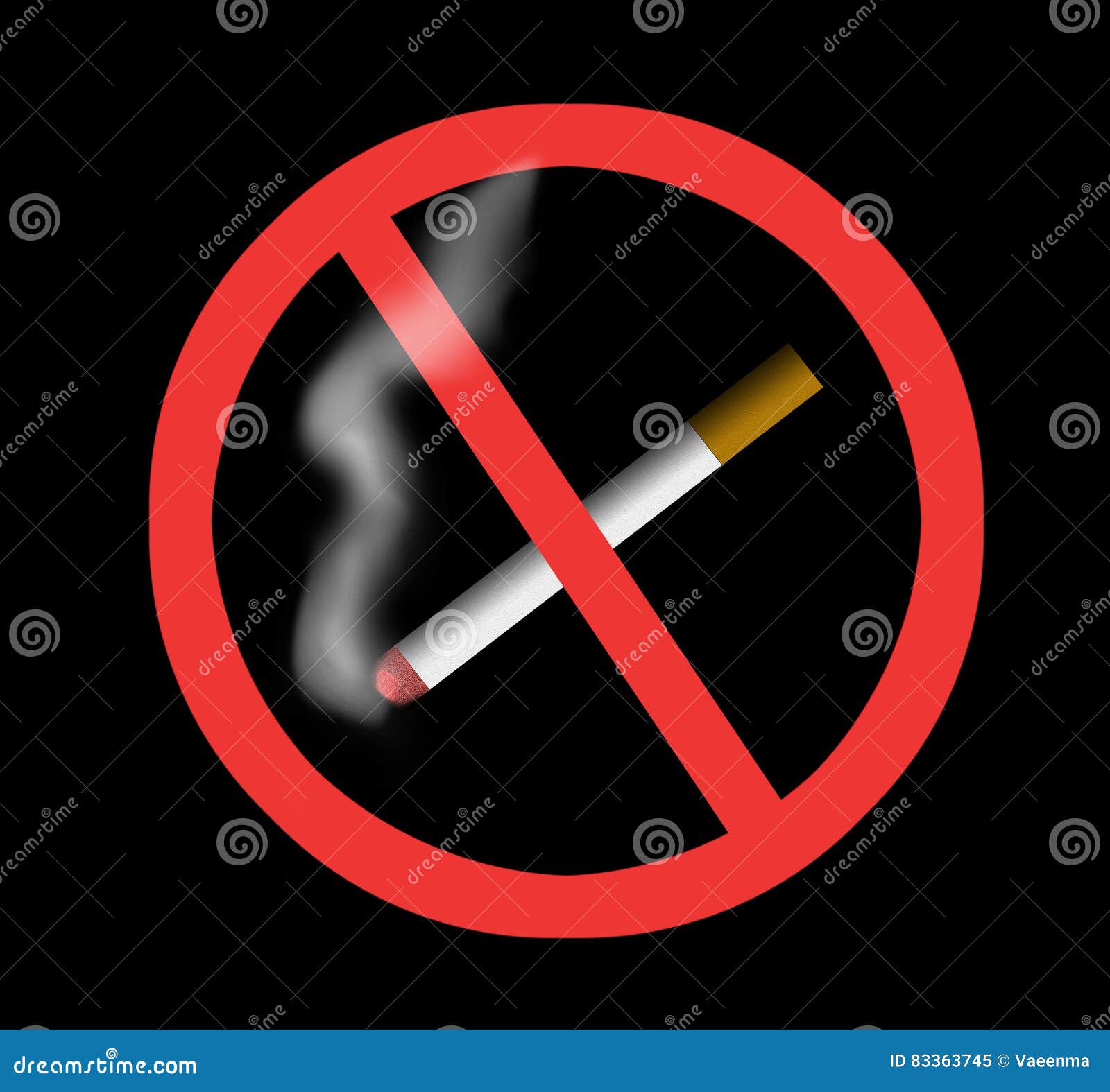 Stop smoking stock illustration. Illustration of unhealthy - 83363745