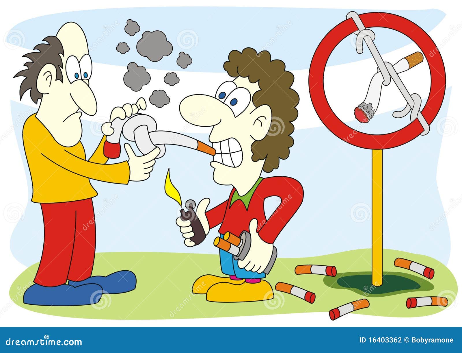 Stop Smoking Sign Illustration Stock Vector - Illustration of sign ...