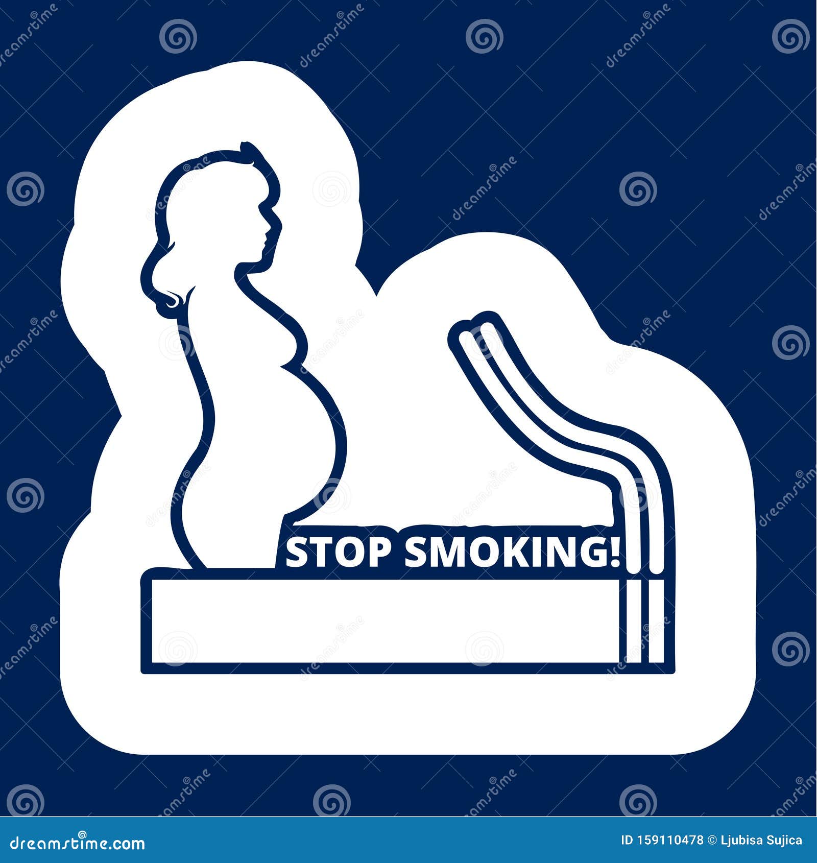 Stop smoking stock vector. Illustration of activity - 159110478