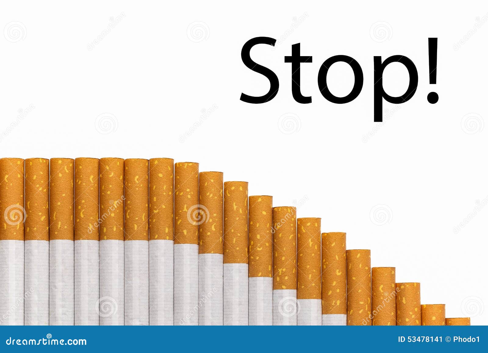 Stop Smoking Text Graph of Cigarettes Stock Image - Image of cancer ...