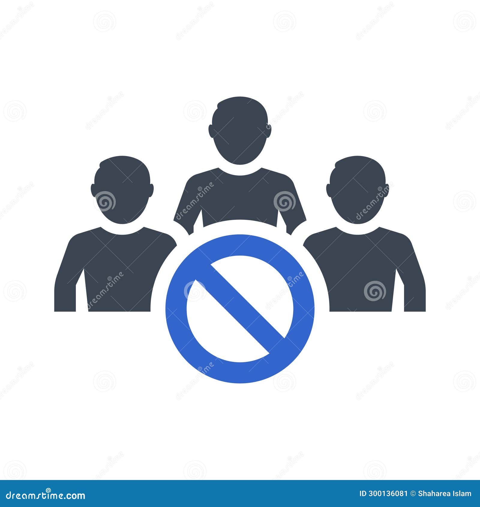 Stop Social Gathering Icon stock vector. Illustration of aware - 300136081