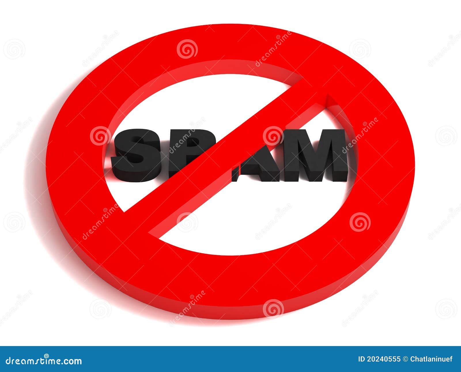 Stop Spam Sign stock illustration. Illustration of firewall - 20240555