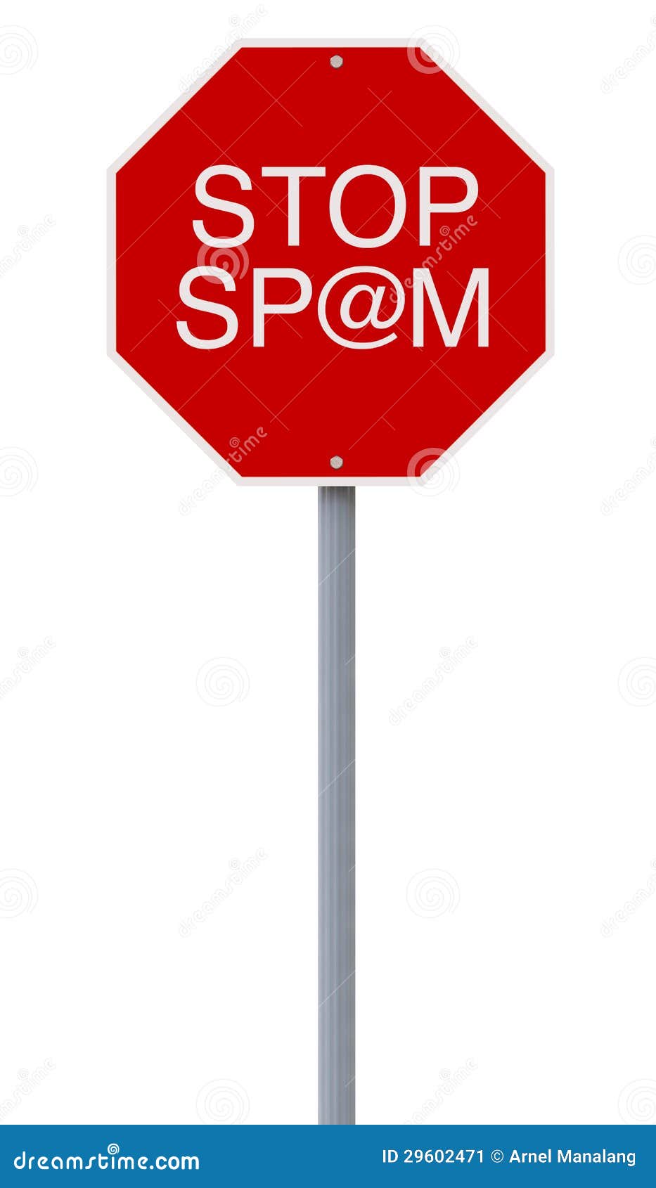Stop Spamming stock illustration. Illustration of isolated - 29602471