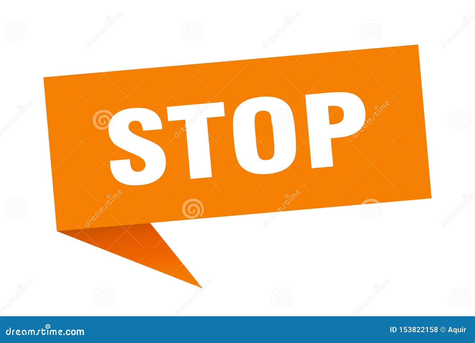 Stop speech bubble. stock vector. Illustration of isolated - 153822158