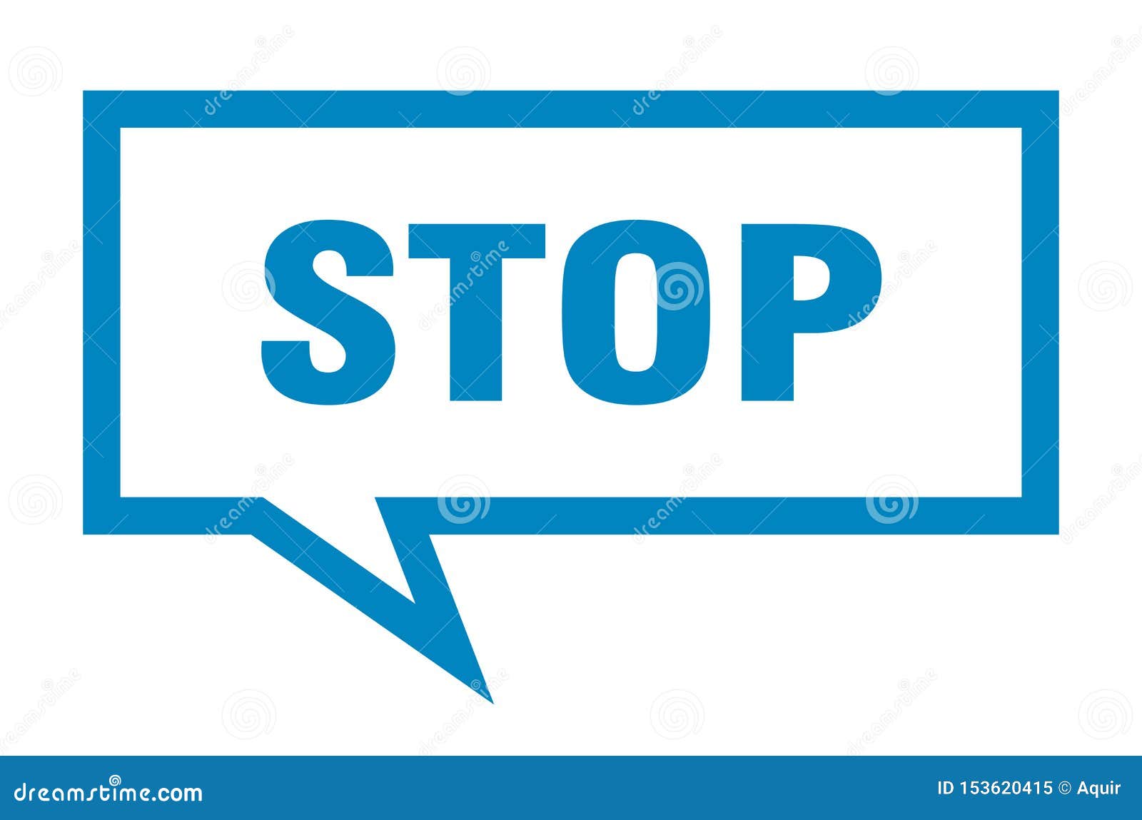 Stop speech bubble. stock vector. Illustration of page - 153620415
