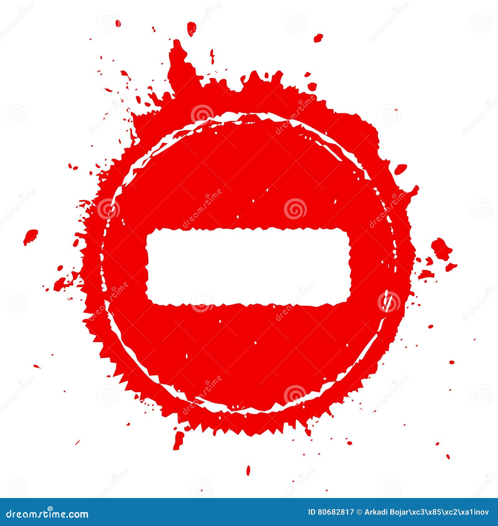 Stop splash sign stock vector. Illustration of abstract - 80682817
