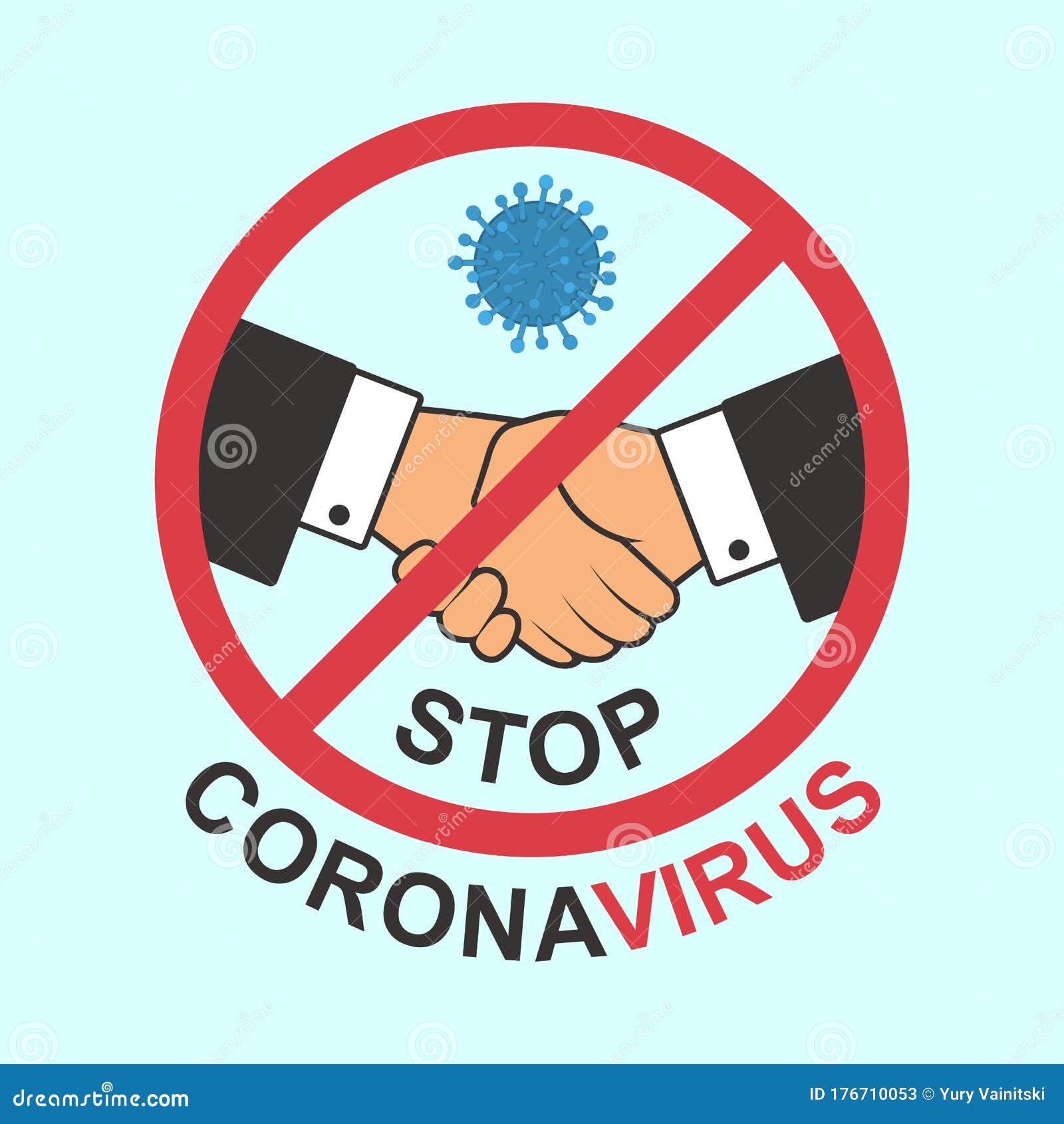 Stop the Spread of the Coronavirus Infographics Stock Vector ...