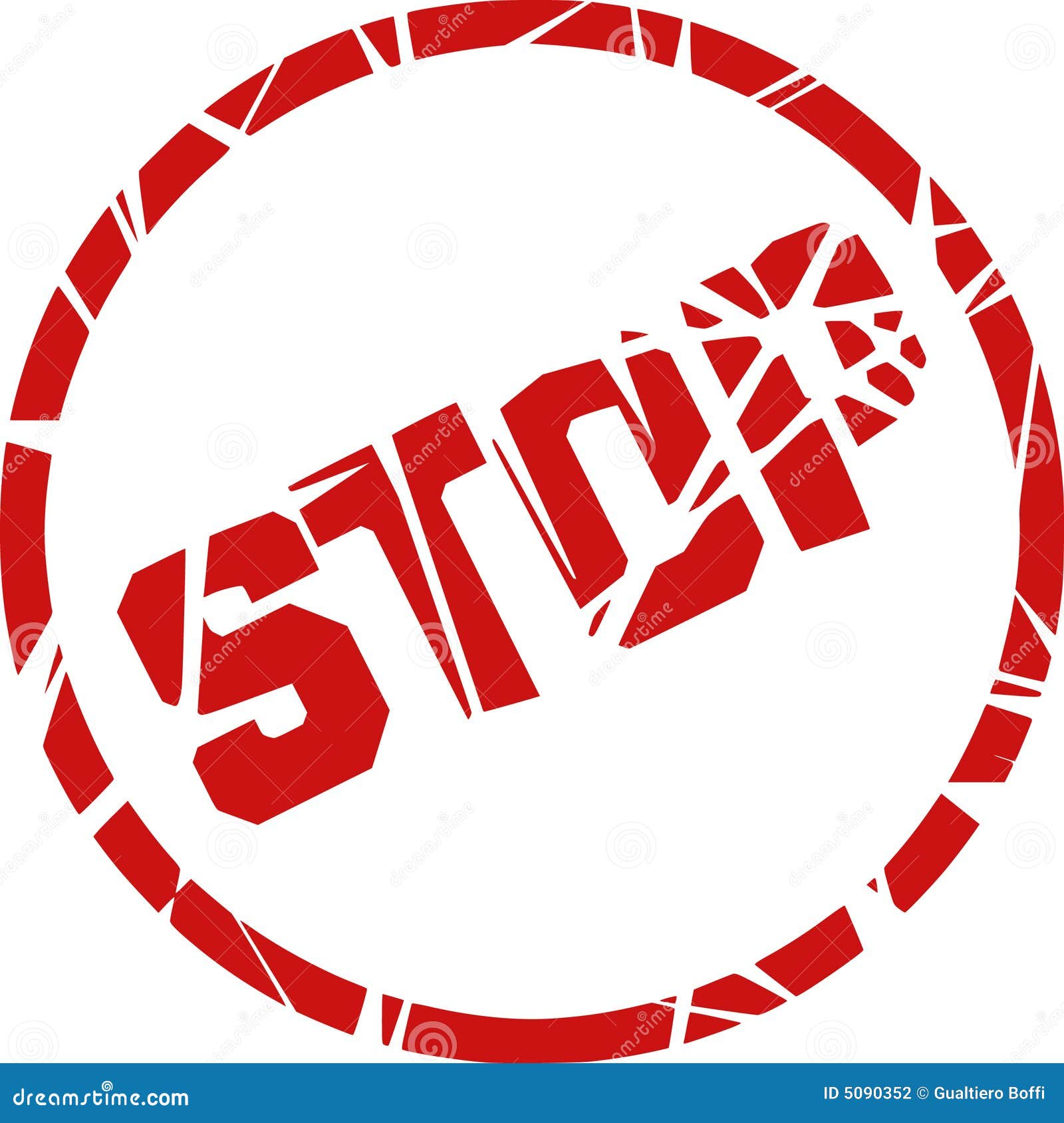 Stop stamp stock vector. Illustration of board, sign, junction - 5090352