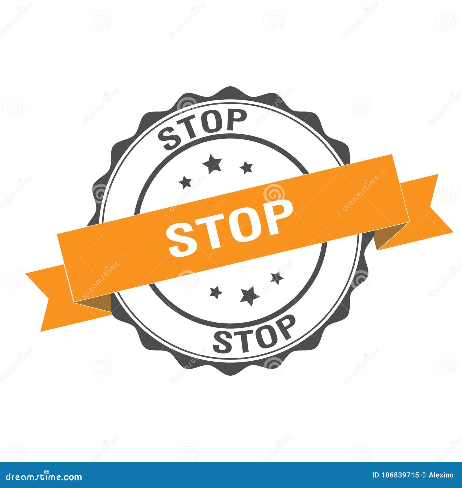 Stop stamp illustration stock vector. Illustration of line - 106839715