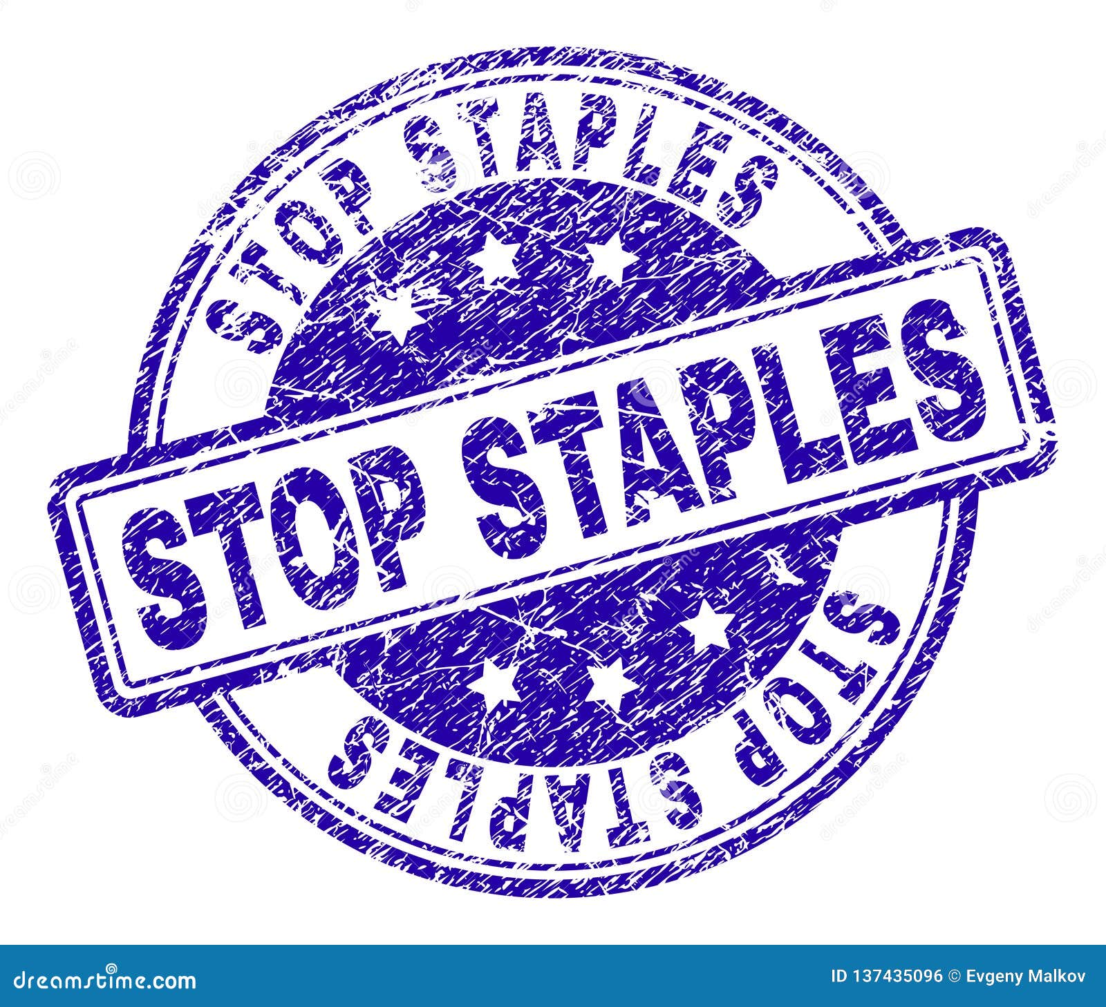 Scratched Textured STOP STAPLES Stamp Seal Stock Vector - Illustration ...