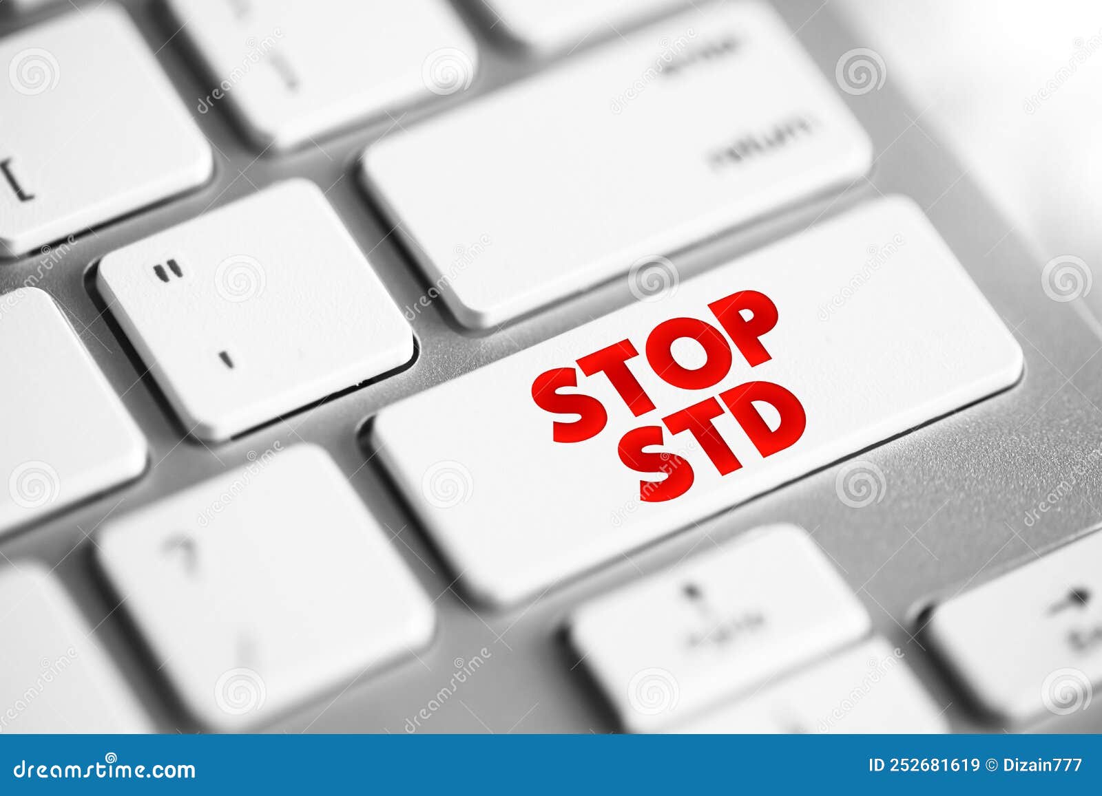 Stop STD Sexually Transmitted Diseases Text Button on Keyboard, Concept ...