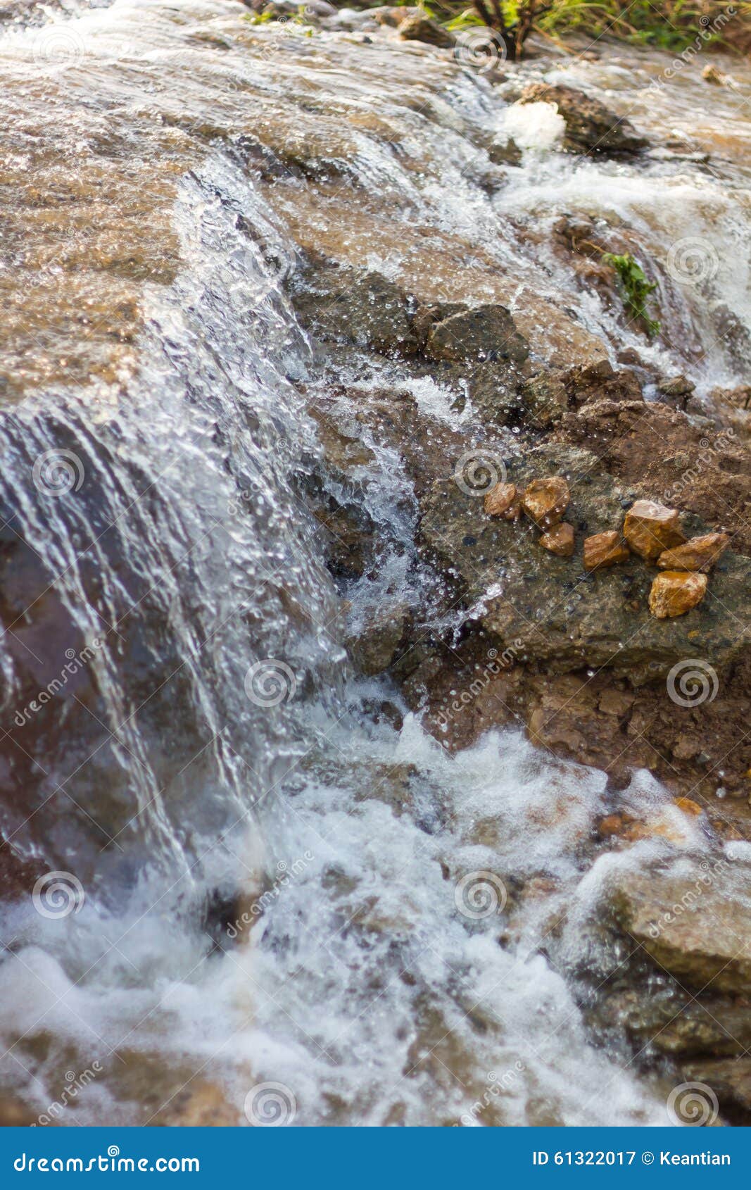 Stop Stream Abstract Waterfall. Stock Image - Image of brown, peaceful ...