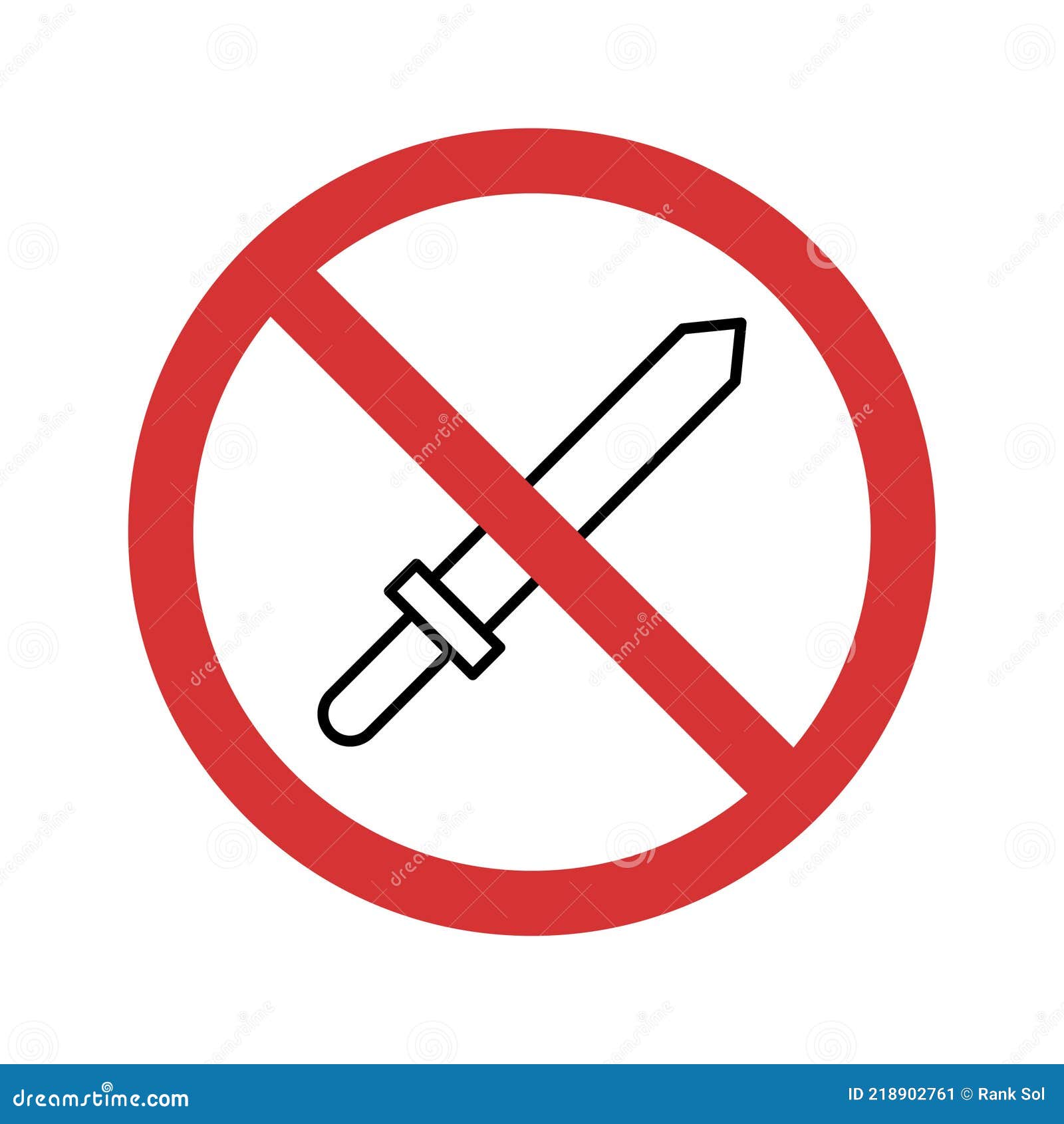Stop Sword Isolated Vector Icon Which Can Easily Modify or EditStop ...