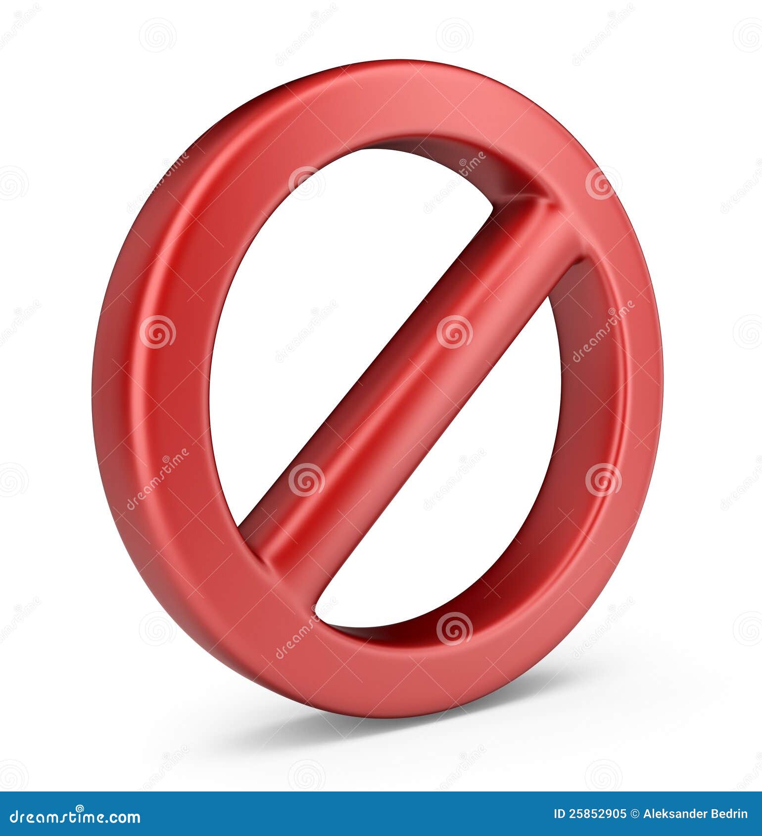 Stop Symbol. 3D Icon Isolated Stock Illustration - Illustration of ...
