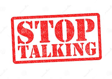 STOP TALKING stock image. Image of speaking, brick, cease - 88412167