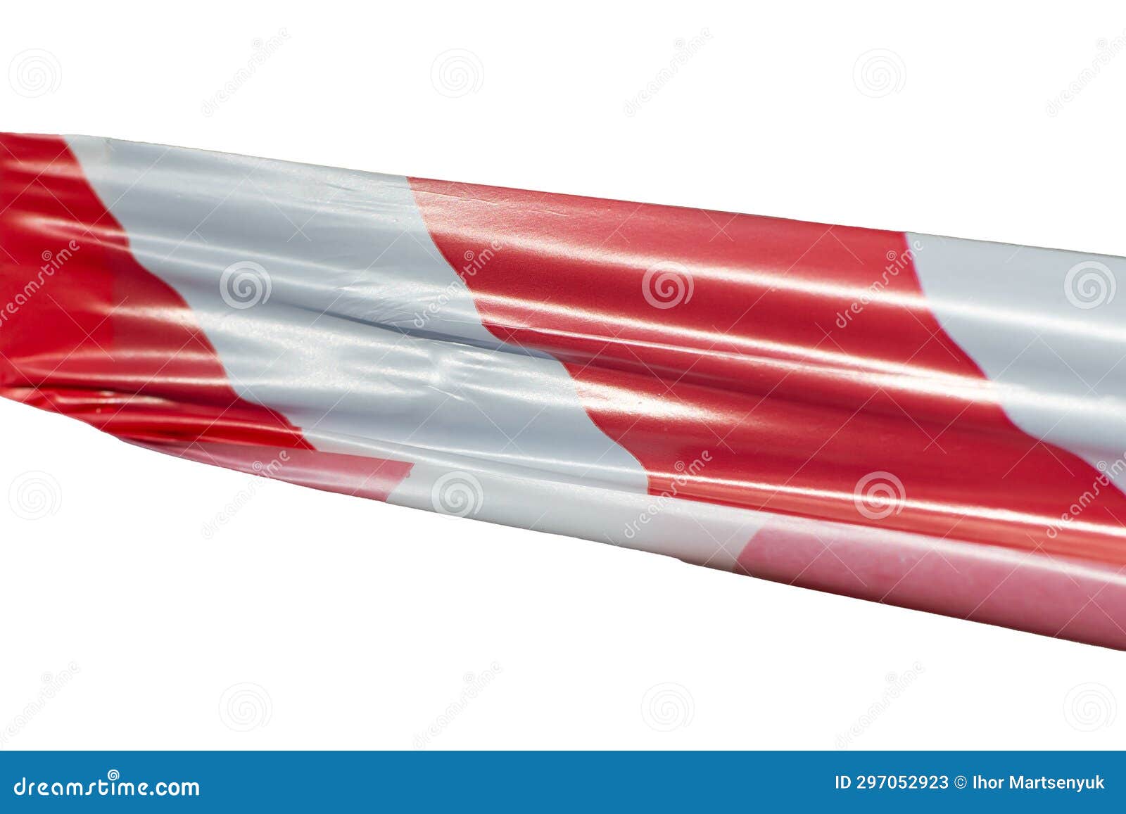 Stop Tape on White Background. the Passage is Closed Stock Image ...