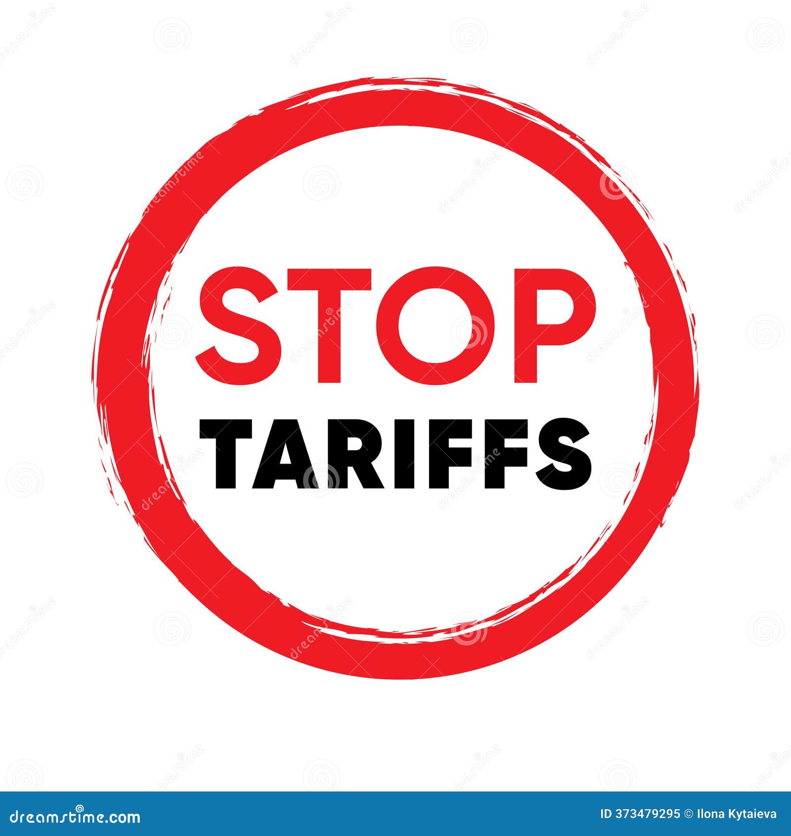Stop Tariffs Symbol Icon Royalty-Free Illustration | CartoonDealer.com ...
