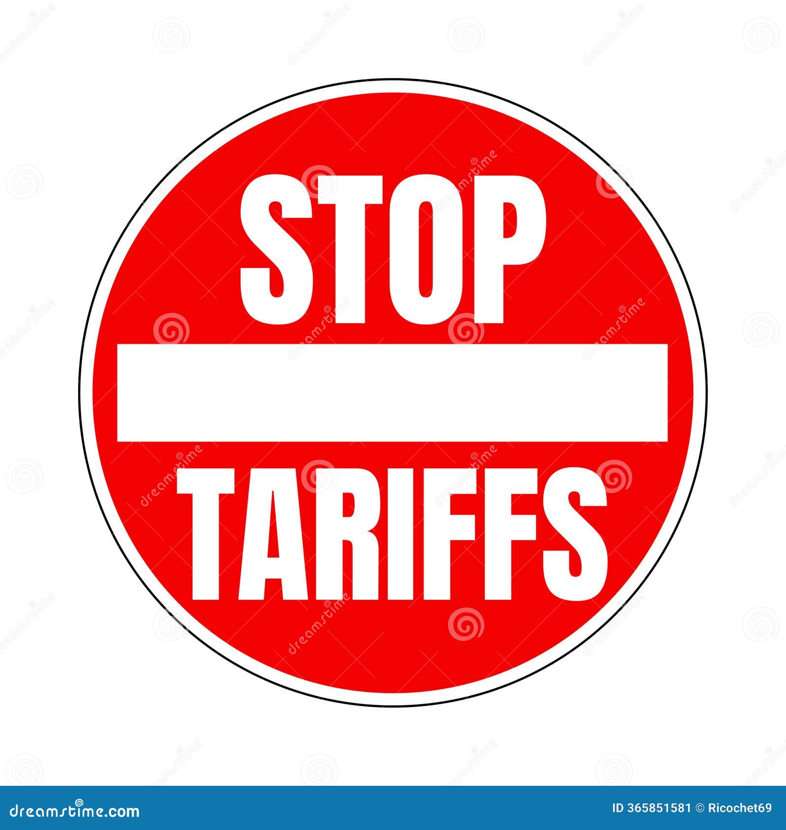 Stop Tariffs Symbol Icon Royalty-Free Illustration | CartoonDealer.com ...