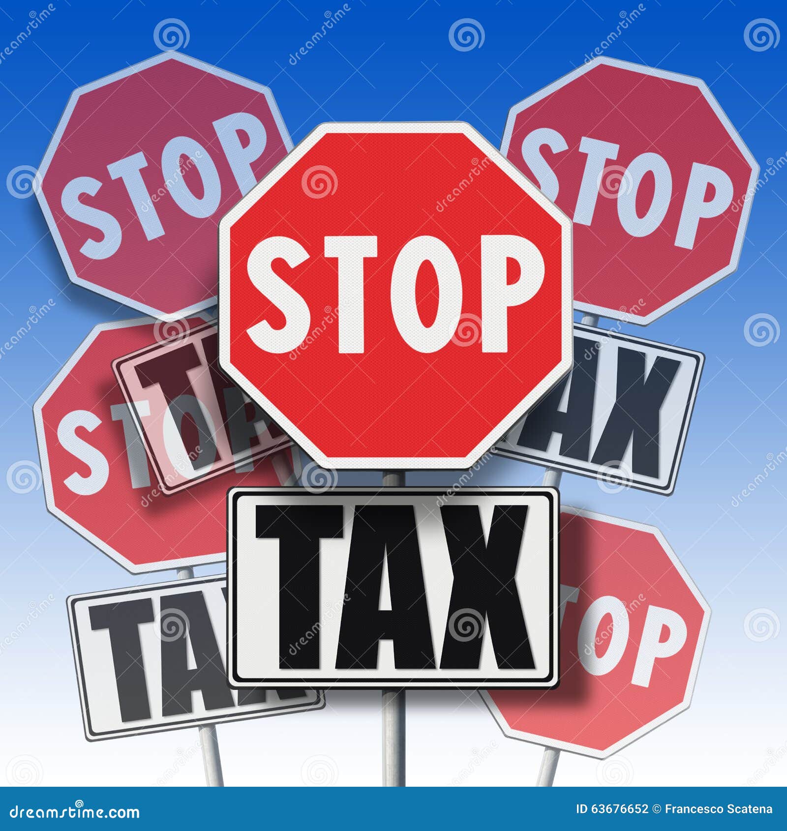 Stop Tax Written Many Signboards Stock Photos - Free & Royalty-Free ...
