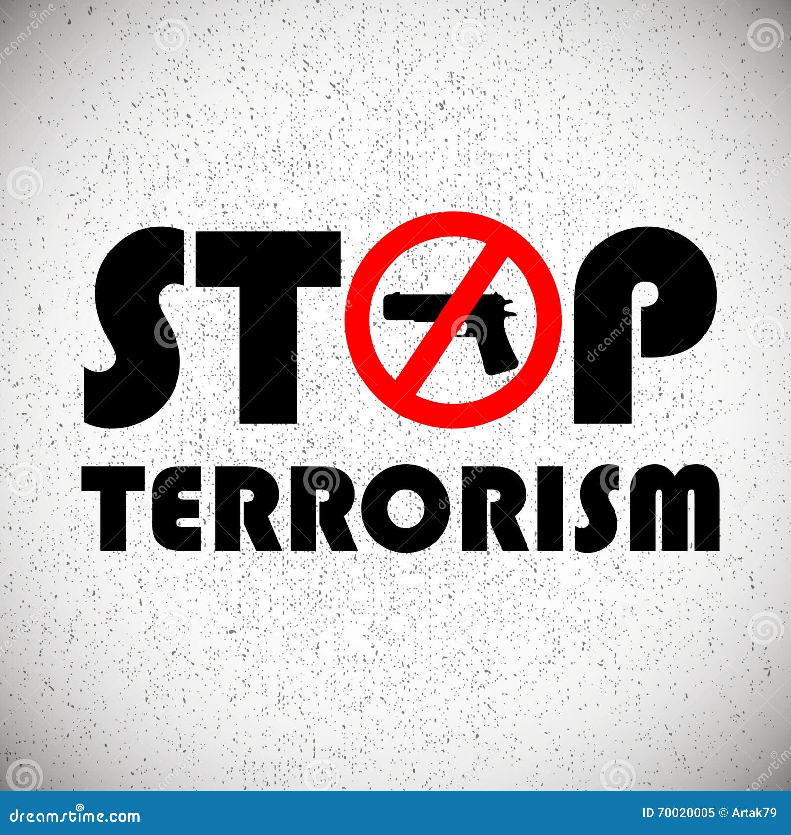 Stop terrorism background stock vector. Illustration of poster - 70020005